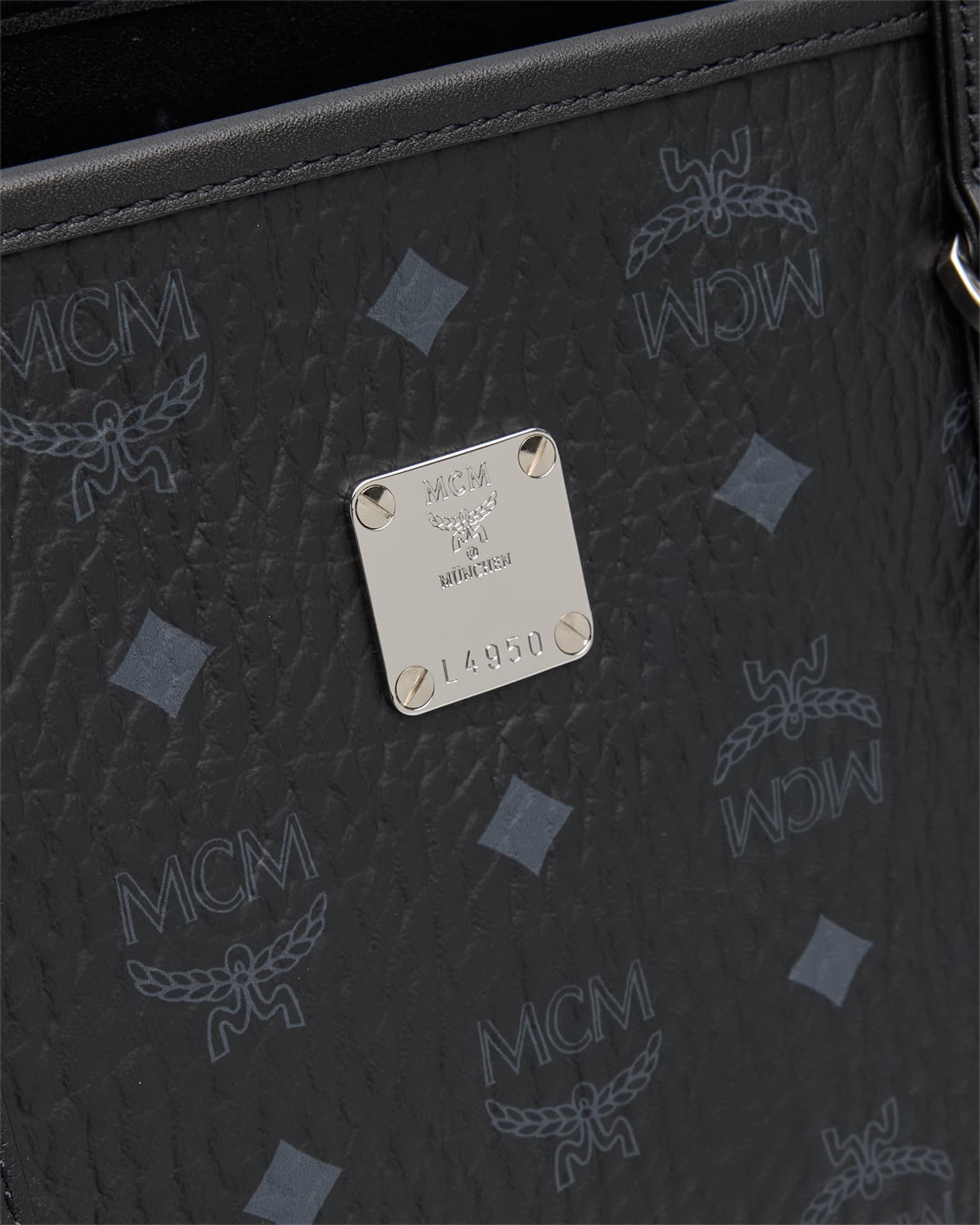 MCM Toni Logo Medium Shopper Tote Bag | Neiman Marcus