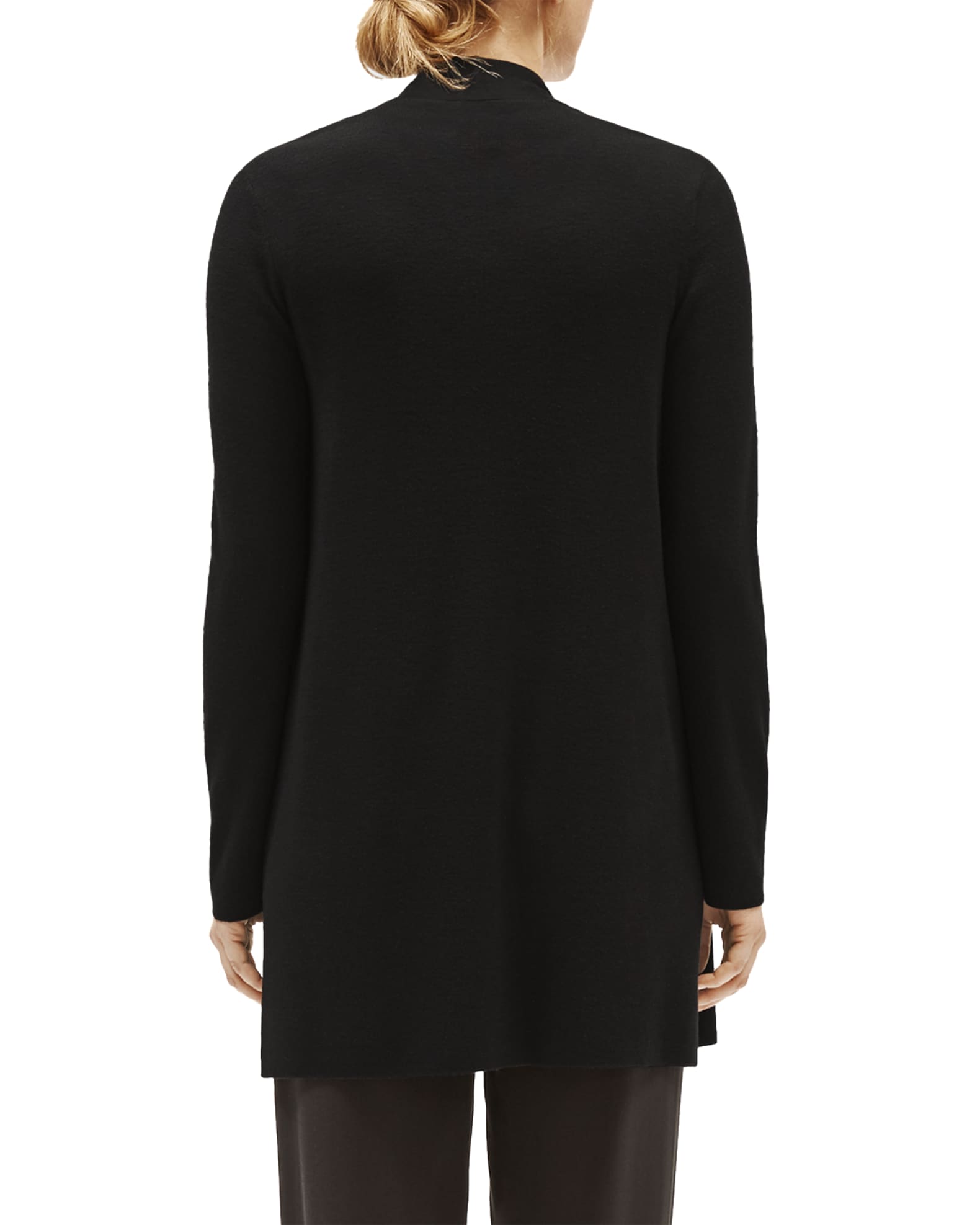 Eileen Fisher Ultrafine Merino Wool Long Straight Cardigan | Neiman Marcus
