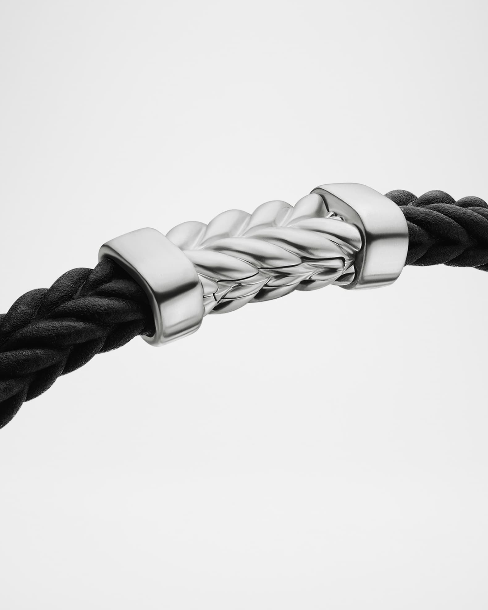 6mm Men's Chevron Rubber Bracelet | Neiman Marcus