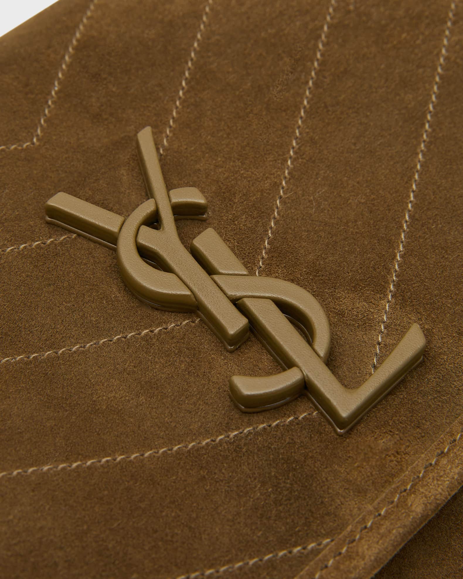 Saint Laurent Niki Medium Flap YSL Shoulder Bag in Quilted Suede ...