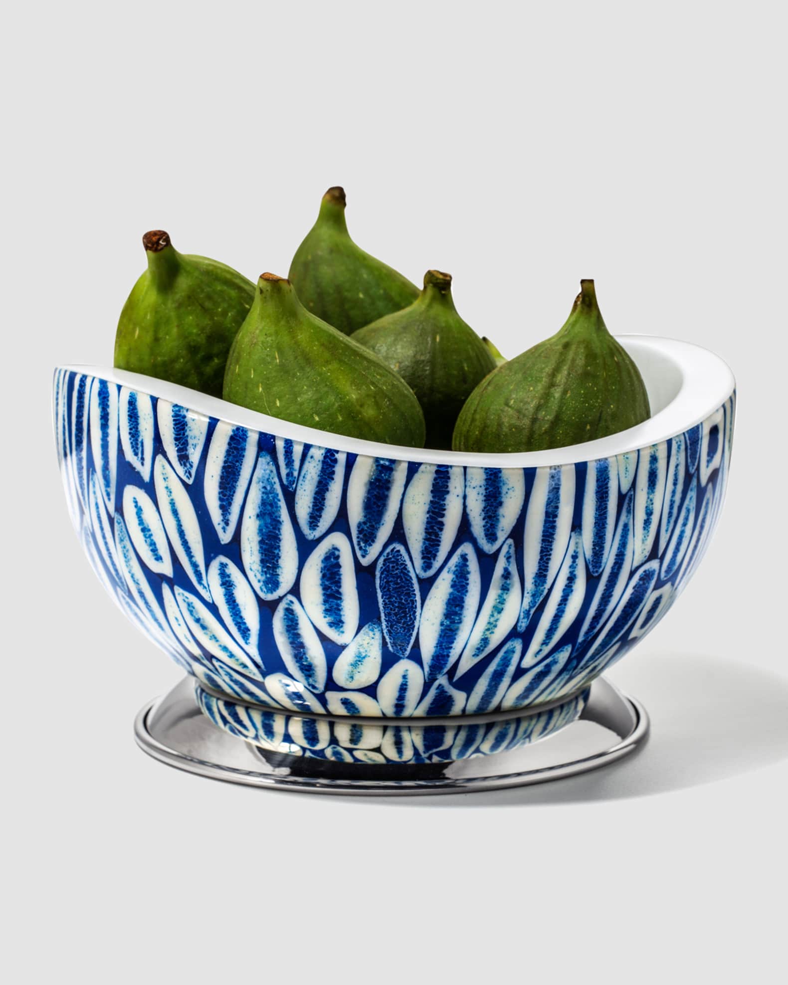 LADORADA 7" Bone Inlay Bowl with Base | Neiman Marcus