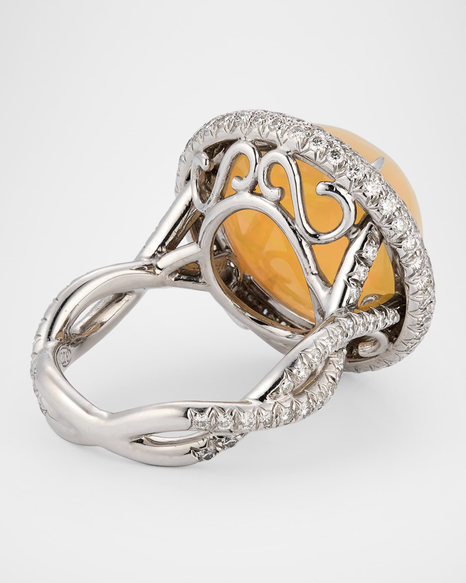 Robert Erich 18K White Gold Opal and Diamond Ring, Size 6 | Neiman Marcus