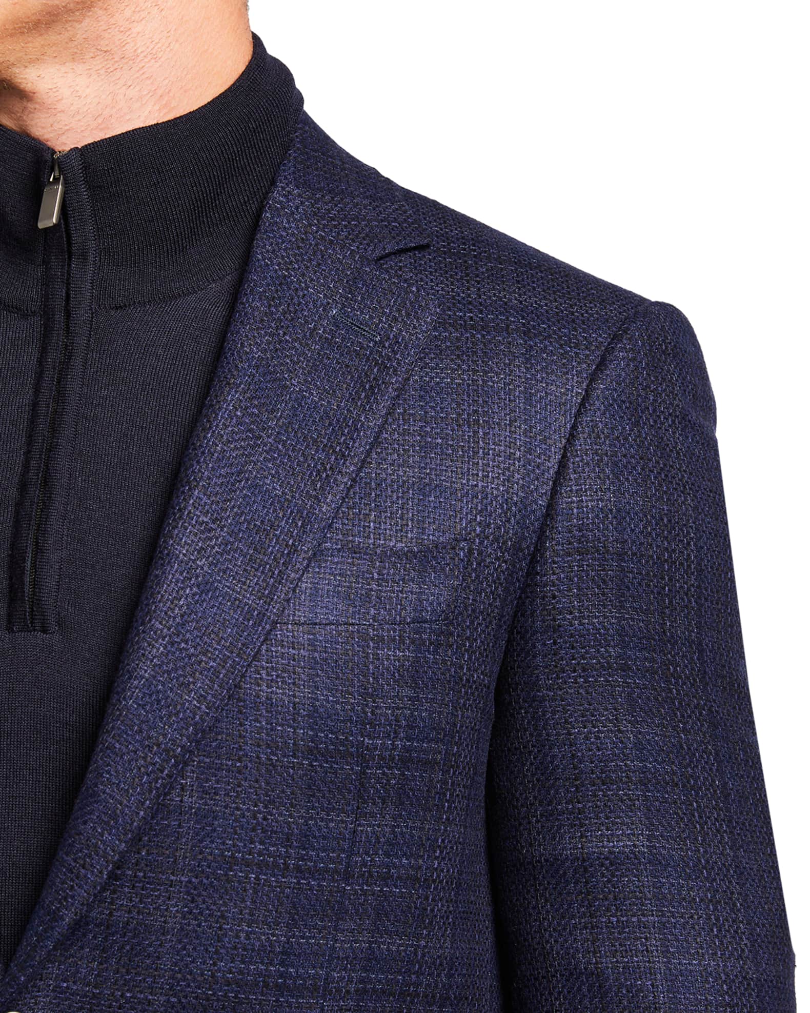 Canali Men's Plaid Sport Jacket | Neiman Marcus