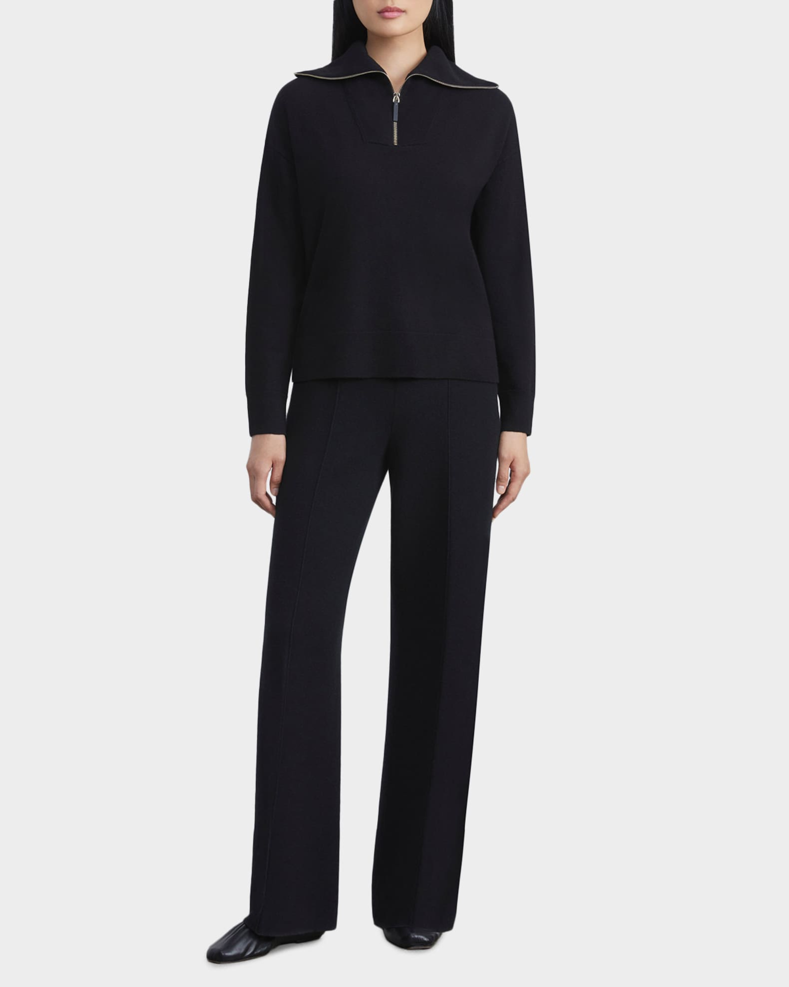 Lafayette 148 New York Cashmere Double-Knit Pull-On Pants | Neiman Marcus