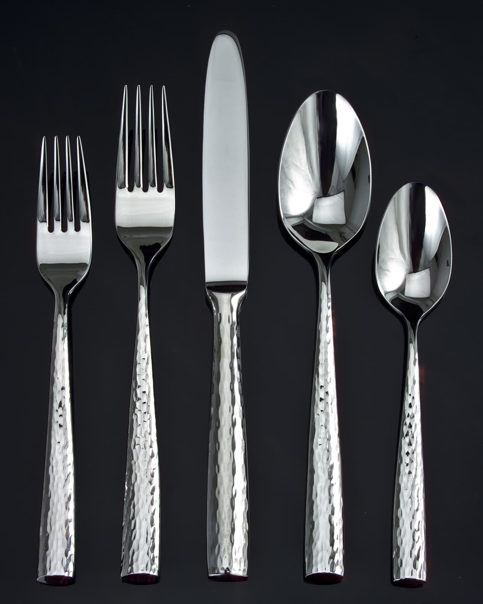 Ricci Silversmith Anvil 5-Piece Flatware Set | Neiman Marcus