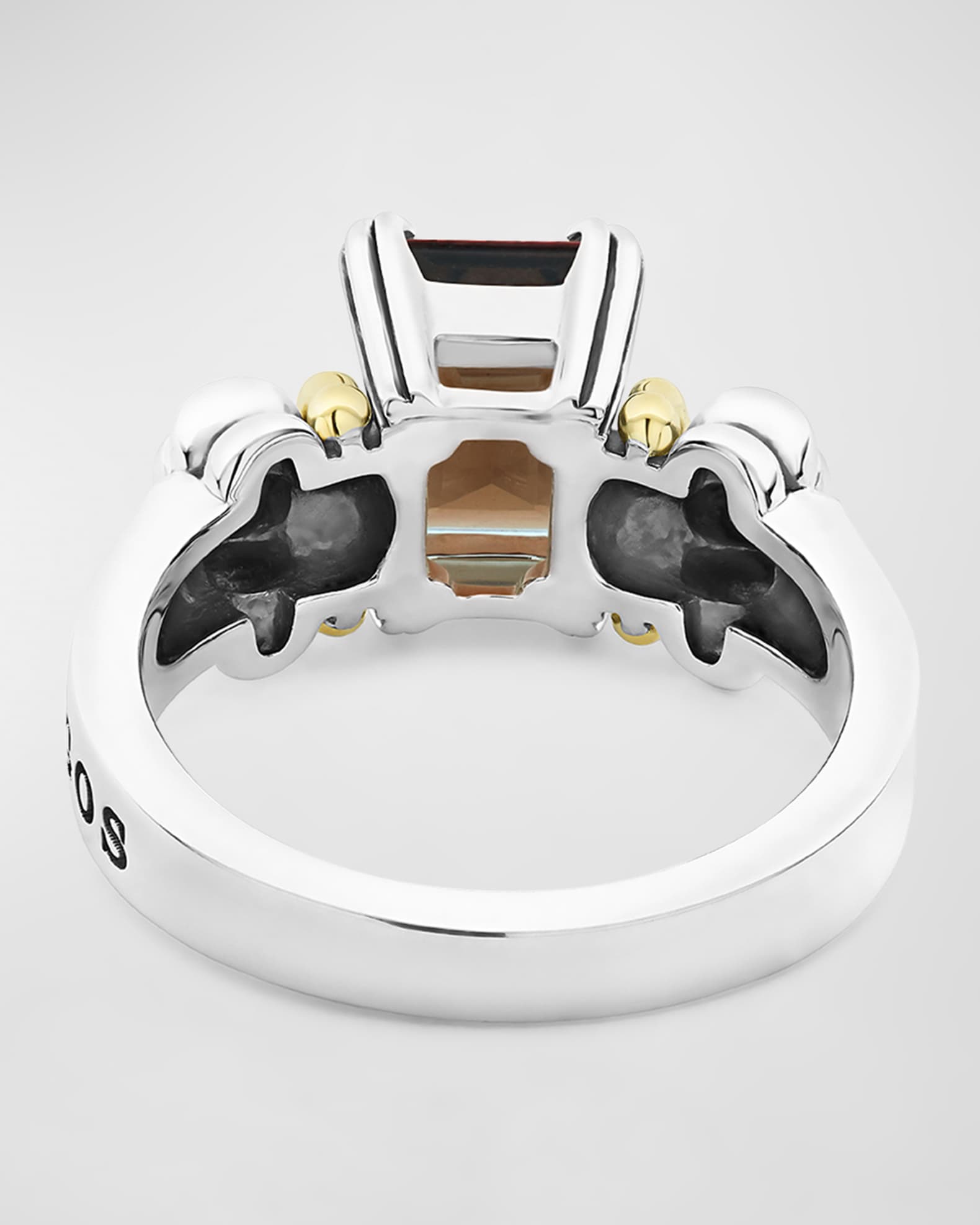 LAGOS Glacier 9x7mm Gemstone Two-Tone Ring | Neiman Marcus