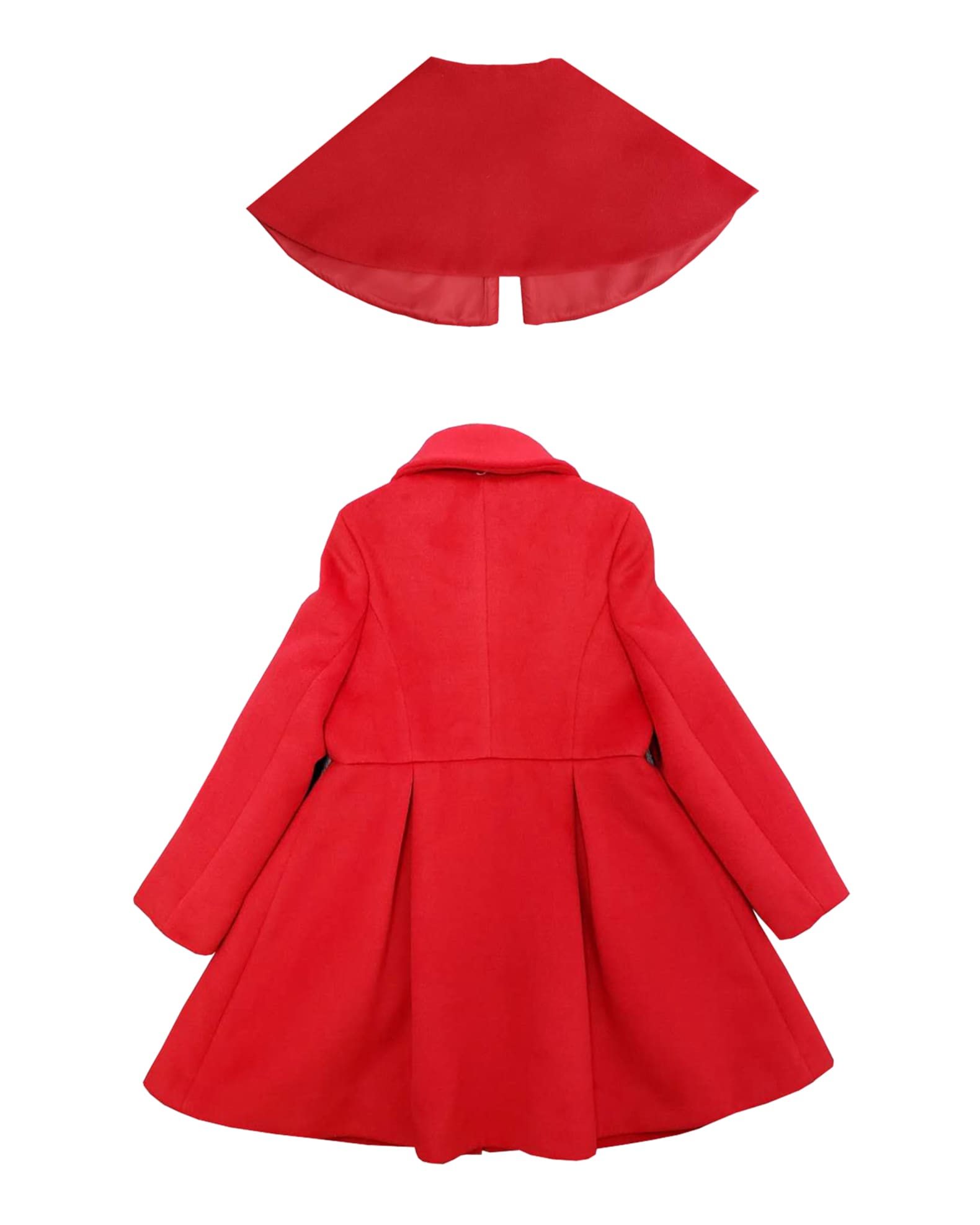 Island Kids & Kids Isle Girl's Removable Cape Dress Coat, Size 4-14 ...