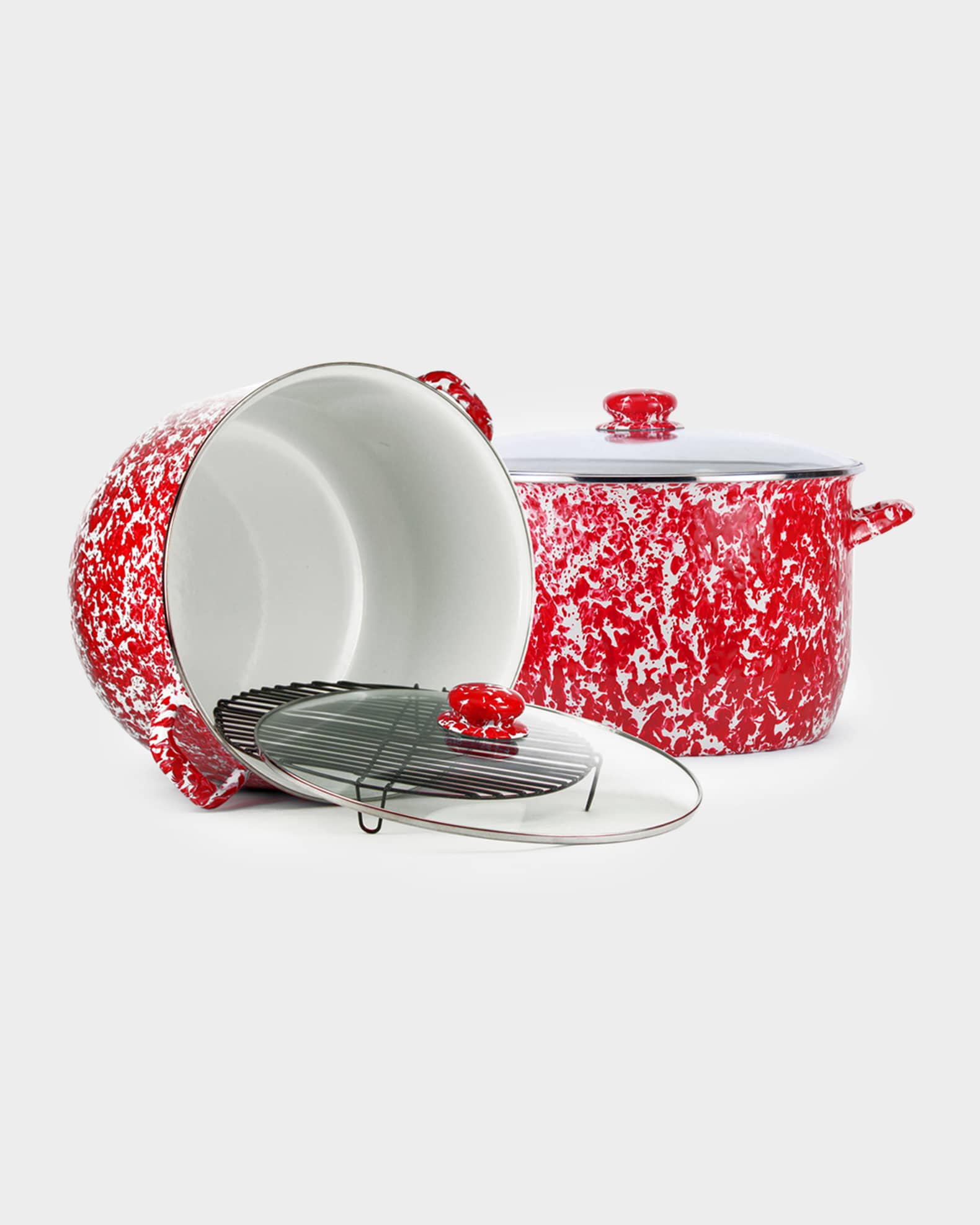 Golden Rabbit Cobalt Swirl 18-Quart Stock Pot | Neiman Marcus