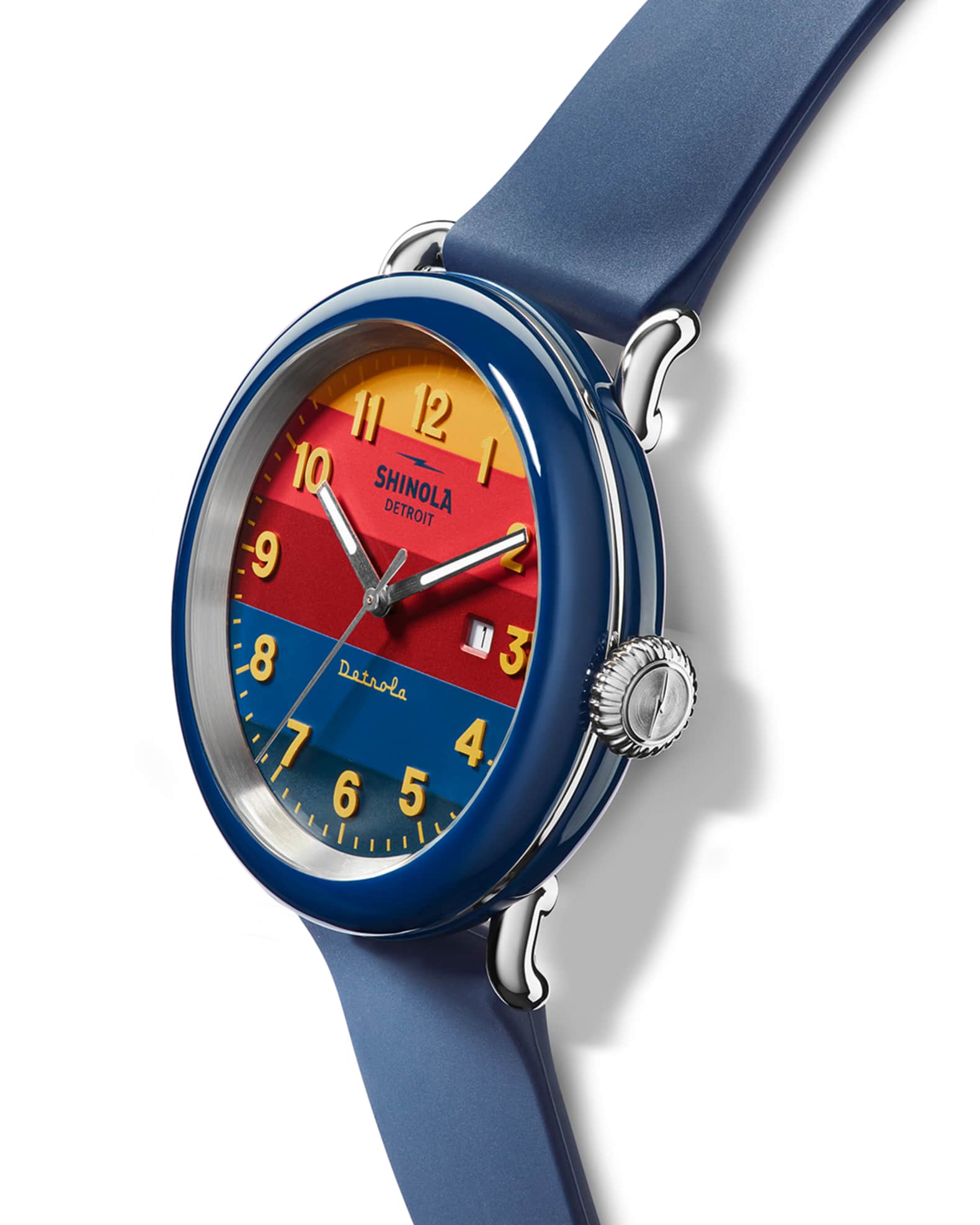 Shinola Detrola The Honcho 43mm Silicone Watch | Neiman Marcus