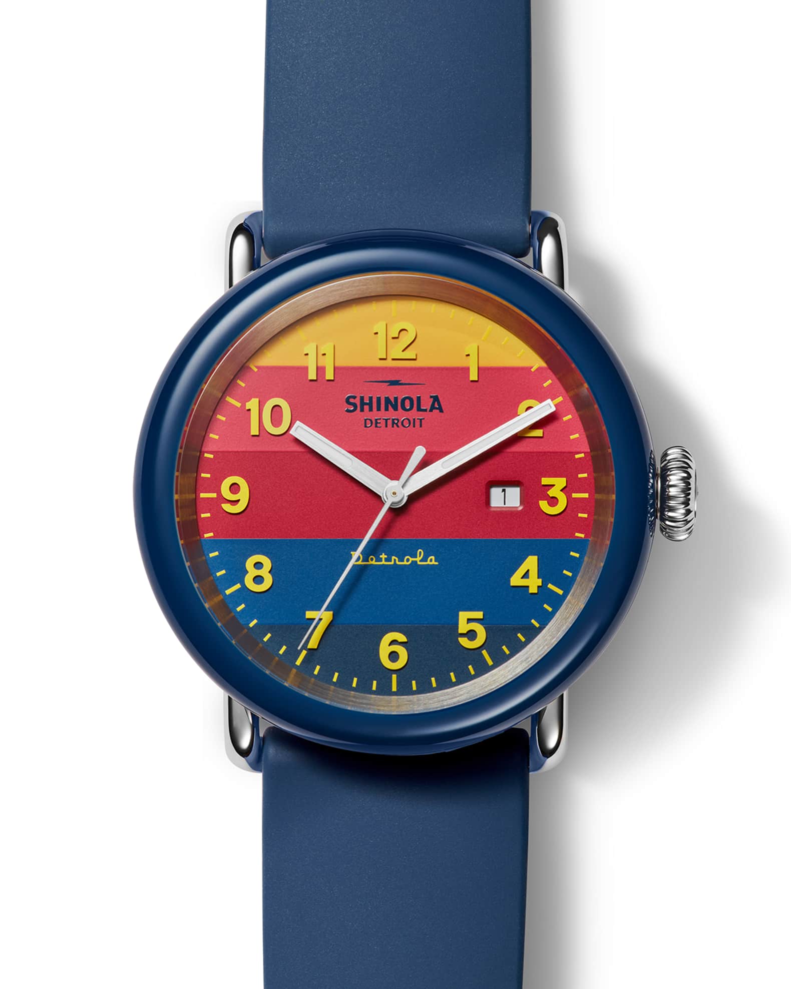 Shinola Detrola The Honcho 43mm Silicone Watch | Neiman Marcus