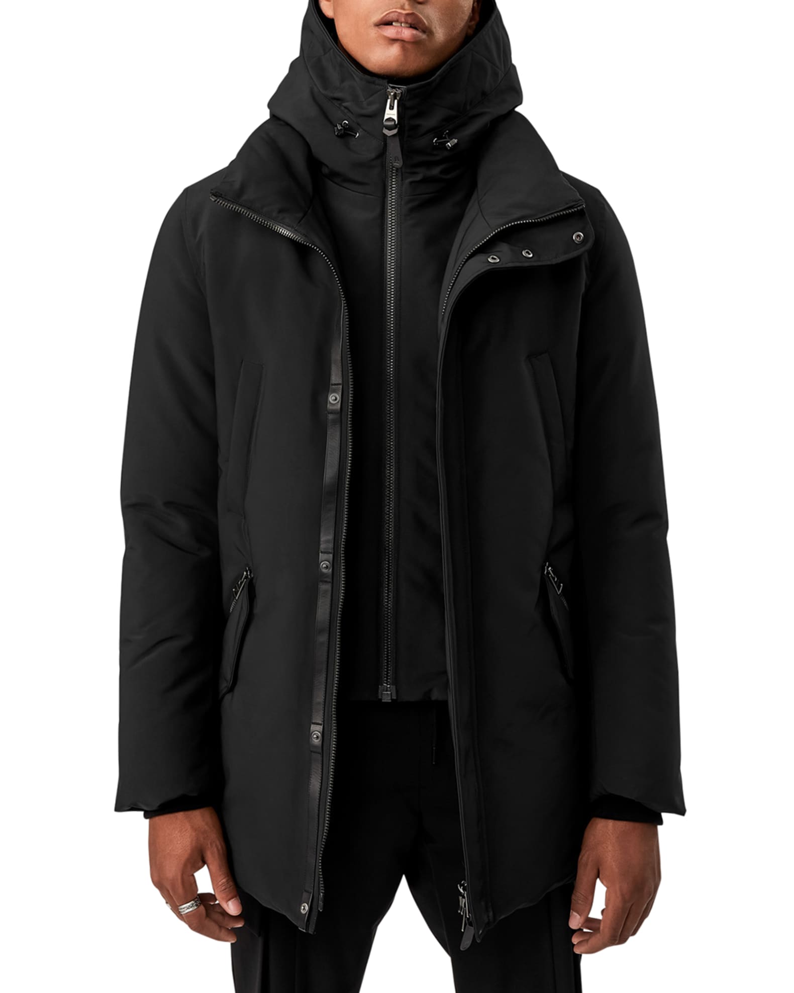 Mackage Men's Edward Down Hooded Jacket | Neiman Marcus