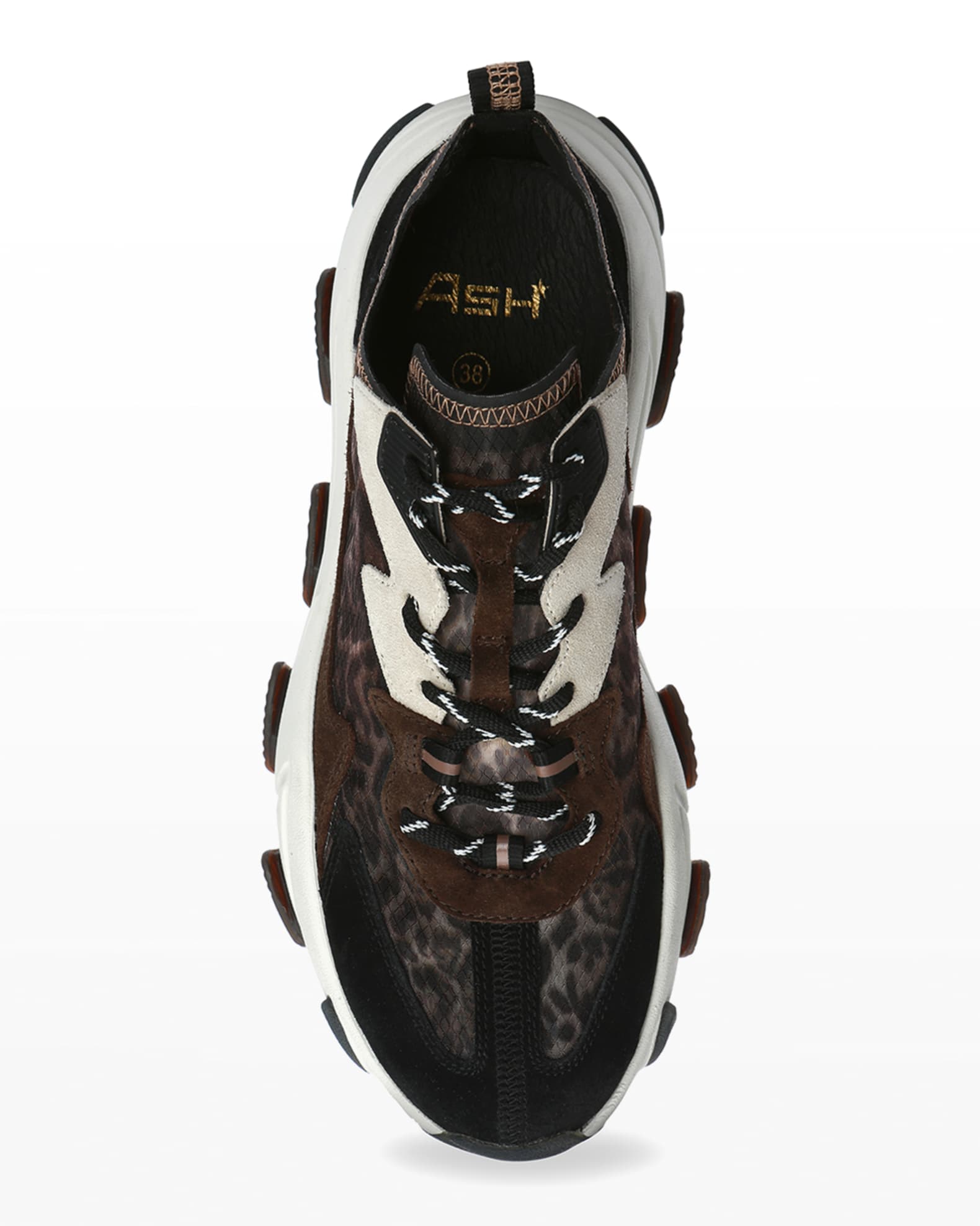 Ash Eclipse Leopard-Print Suede Trainer Sneakers | Neiman Marcus