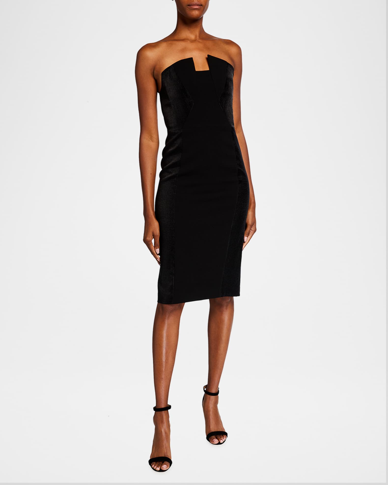 Black Halo Lena Strapless Sheath Dress | Neiman Marcus
