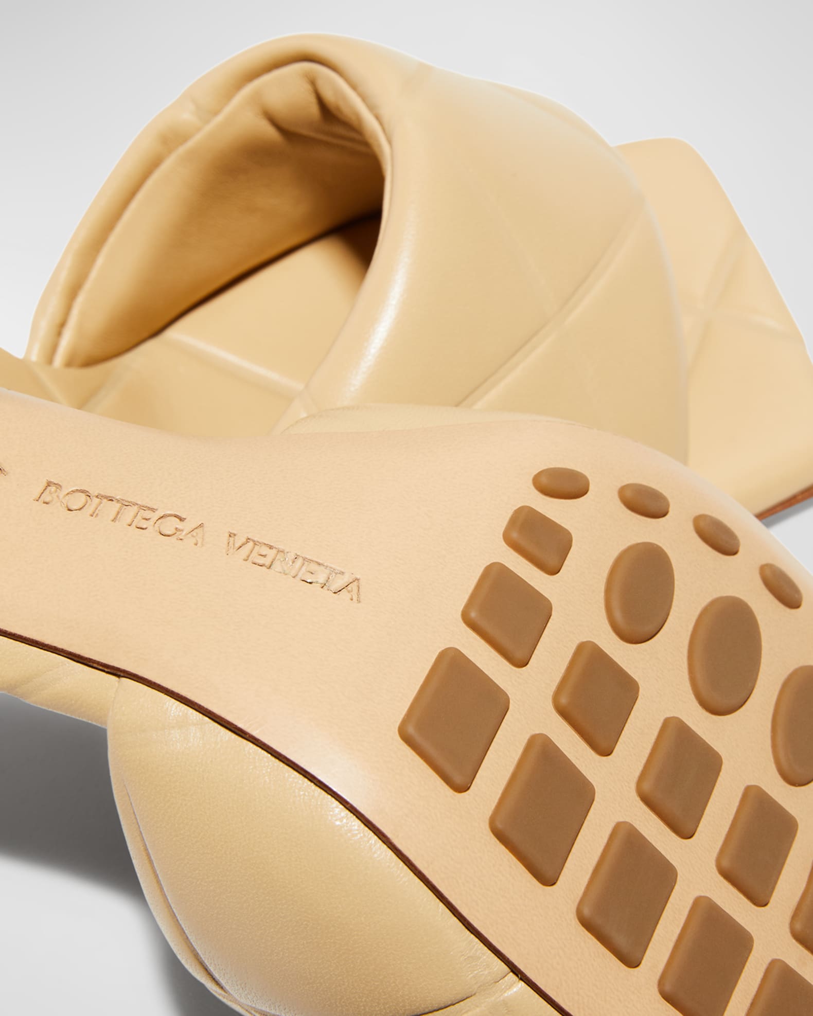 Bottega Veneta The Rubber Lido High-Heel Sandals | Neiman Marcus