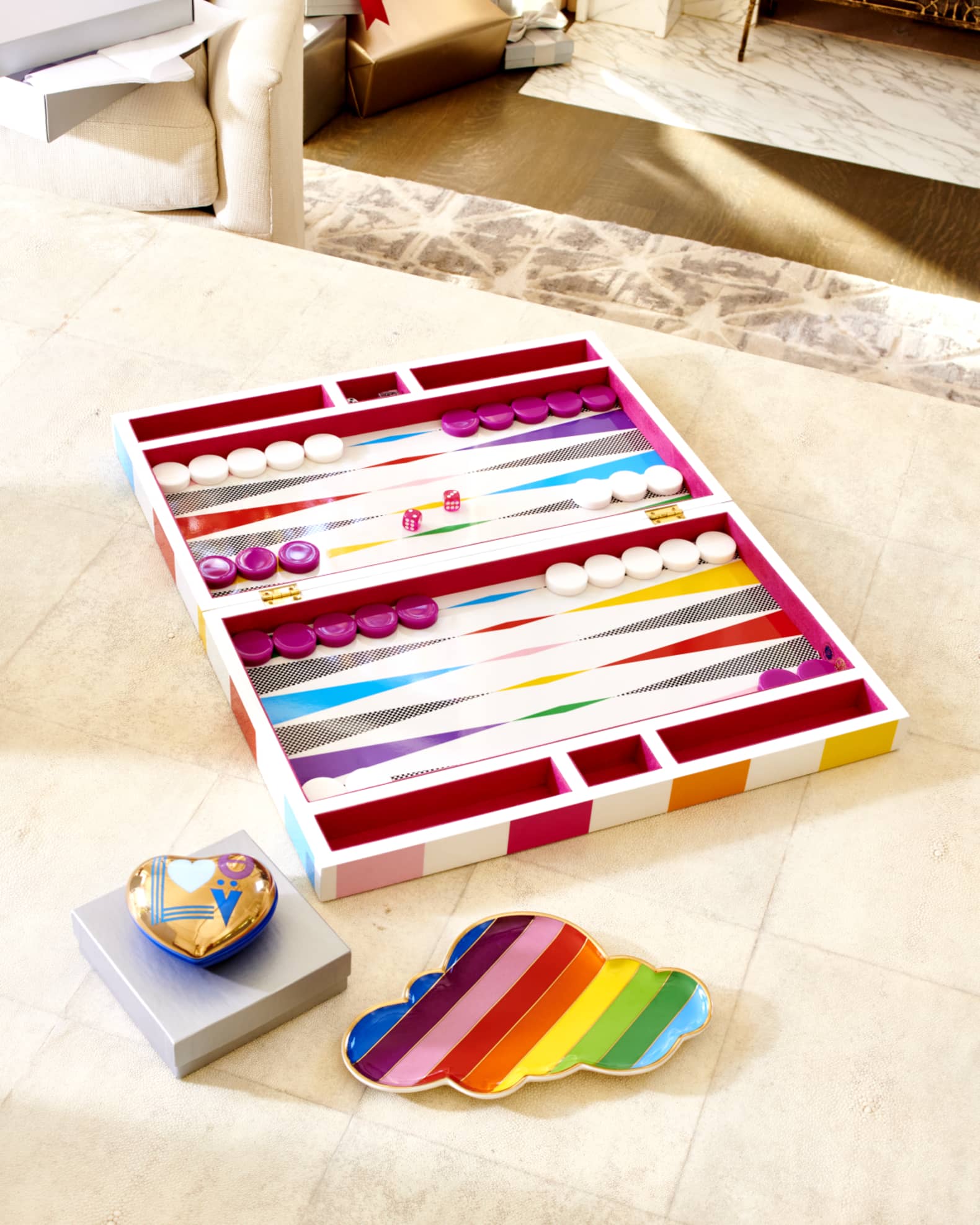Jonathan Adler Checkerboard Backgammon Set | Neiman Marcus