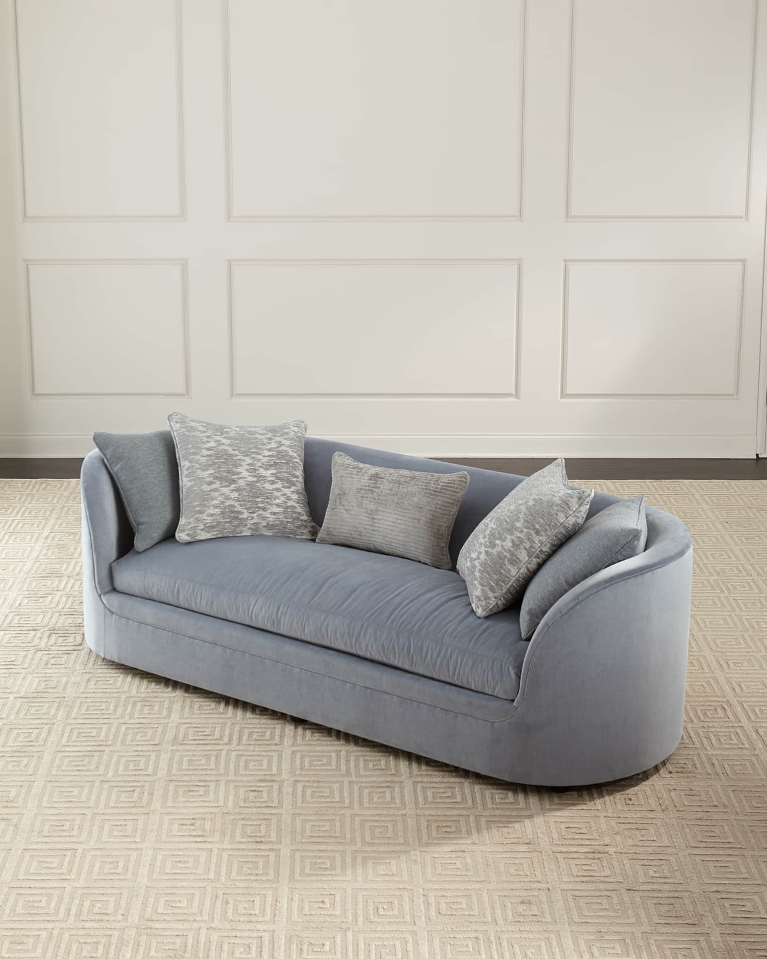 Bernhardt Interiors Amara Curved Sofa, 98" | Neiman Marcus