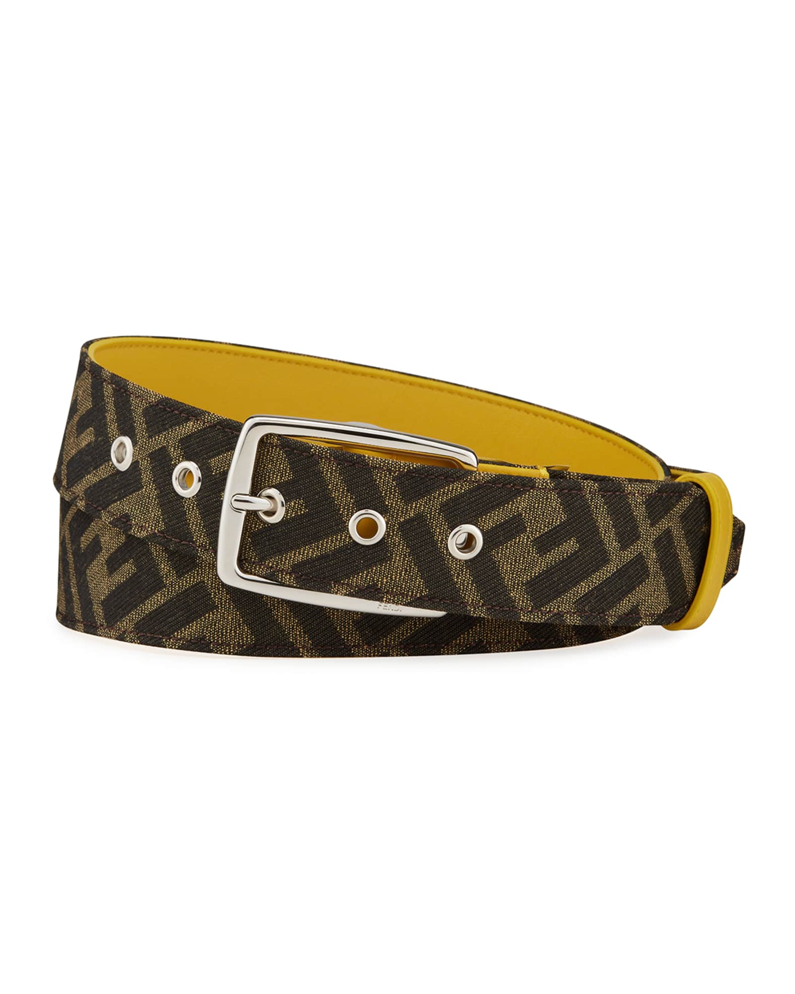 Fendi Men's FF Logo Belt | Neiman Marcus