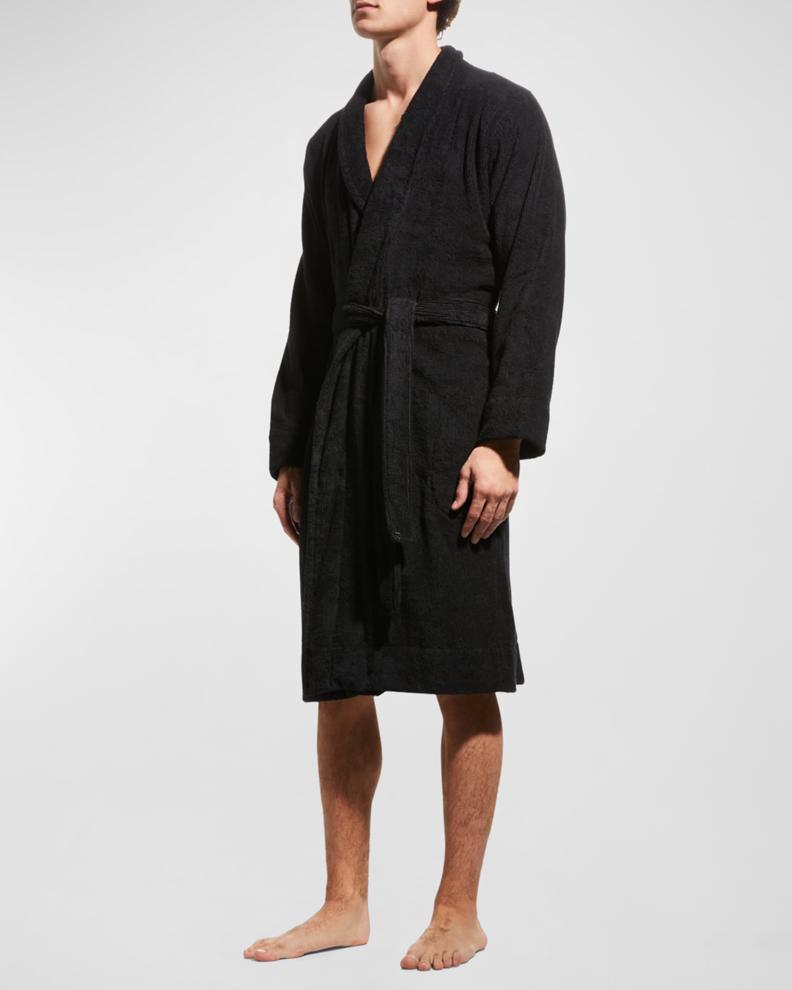 UGG Men's Turner Solid Cotton Robe | Neiman Marcus