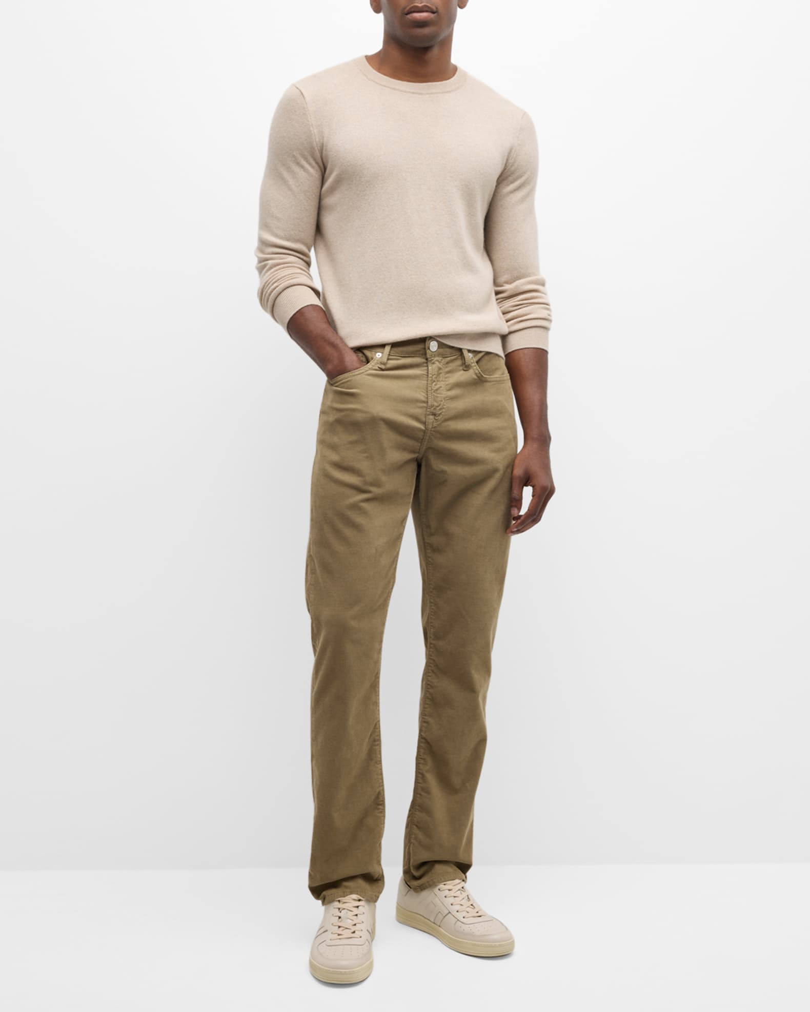 FRAME Men's L'Homme Slim Corduroy Pants | Neiman Marcus