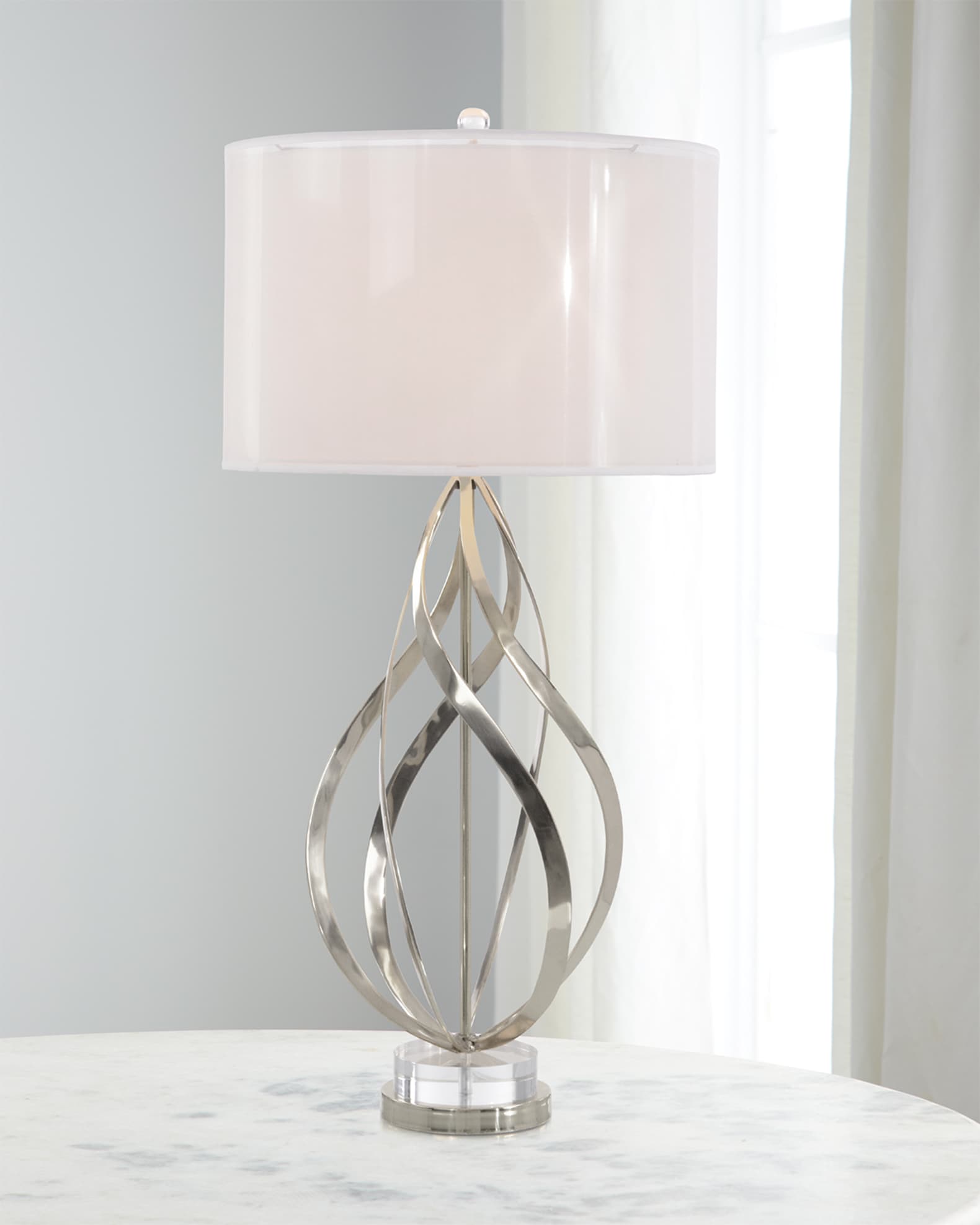 John-Richard Collection Swirls of Ribbons Table Lamp | Neiman Marcus
