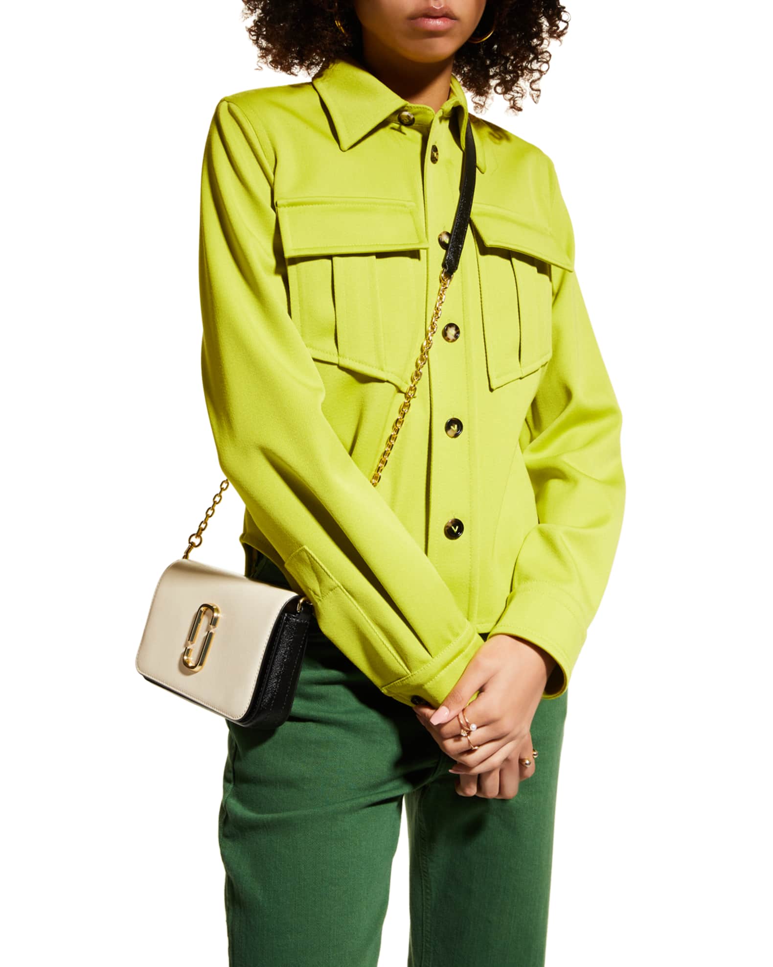 Marc Jacobs Colorblock Leather Chain Crossbody Bag | Neiman Marcus