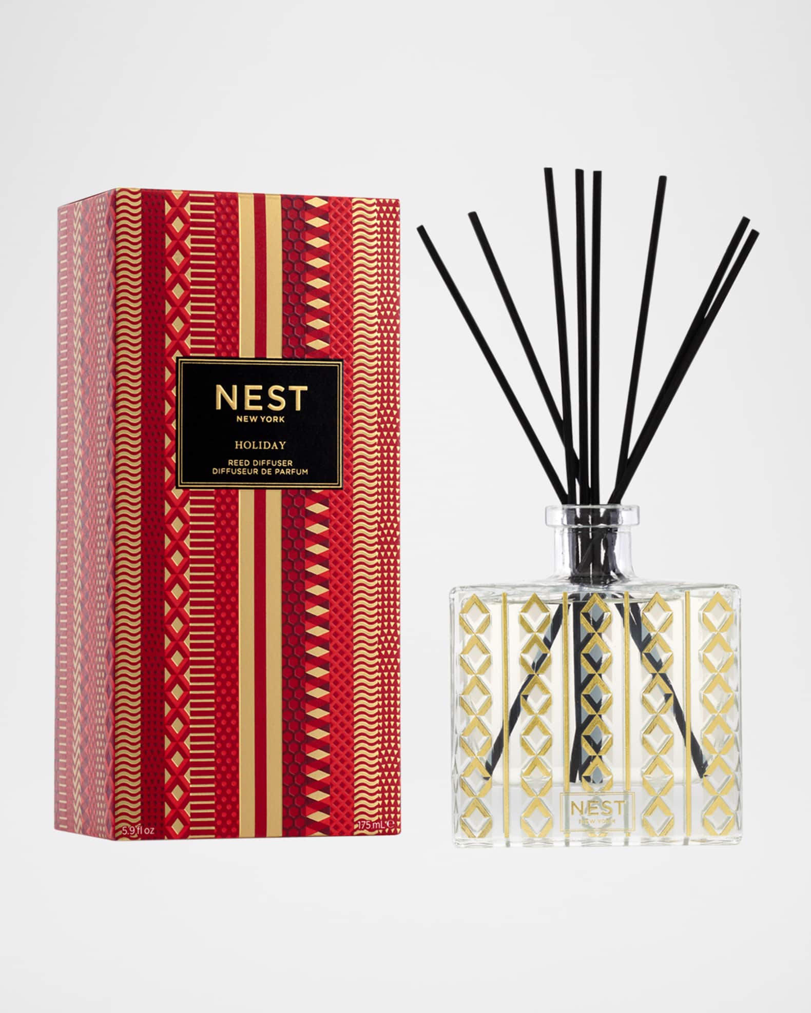 NEST New York 6 oz. Holiday Reed Diffuser | Neiman Marcus NEST New York 6 oz. Holiday Reed Diffuser | Neiman Marcus