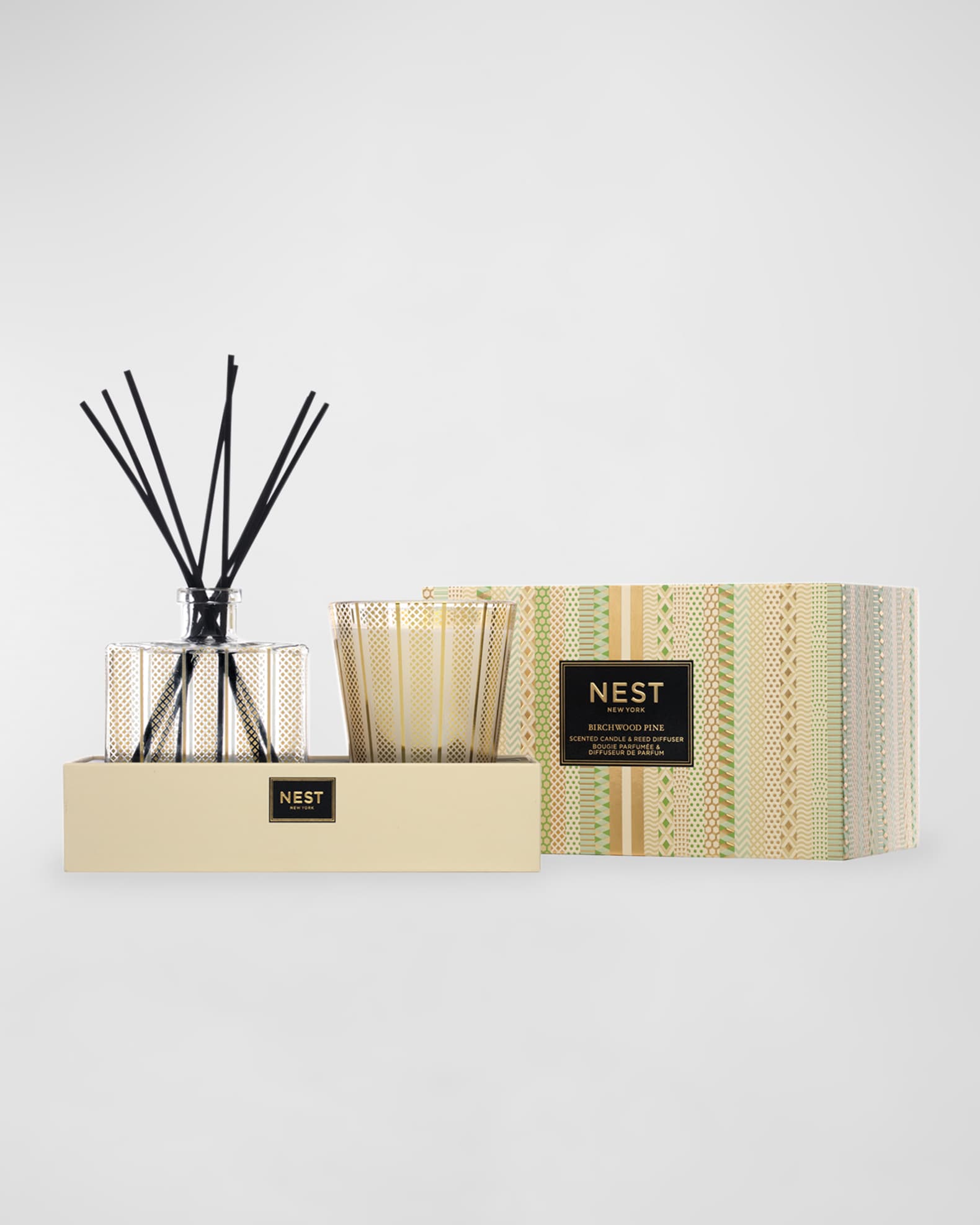 NEST New York Birchwood Pine Classic Candle & Diffuser Set | Neiman Marcus