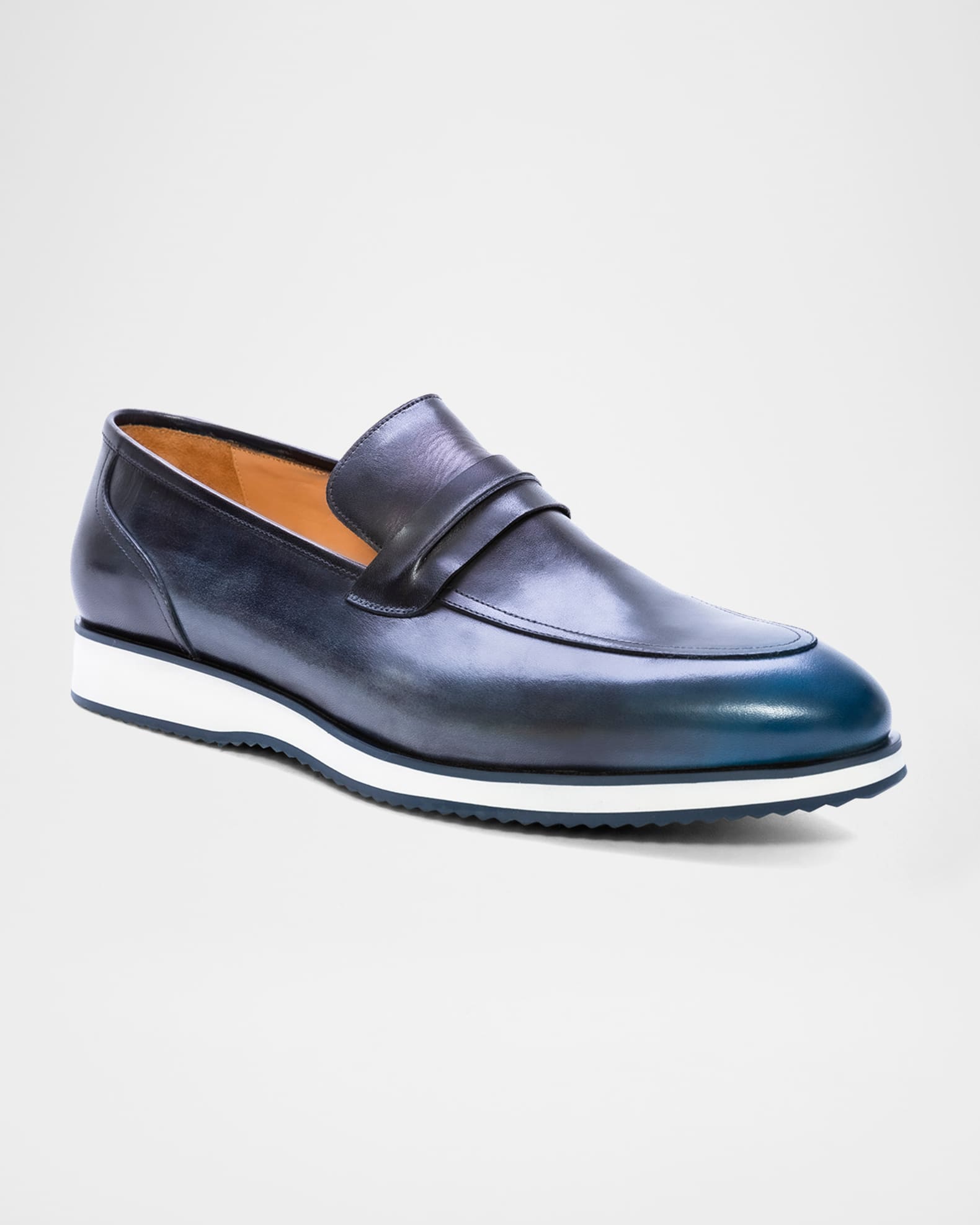 Ike Behar Men's Mannoir Leather Loafers | Neiman Marcus