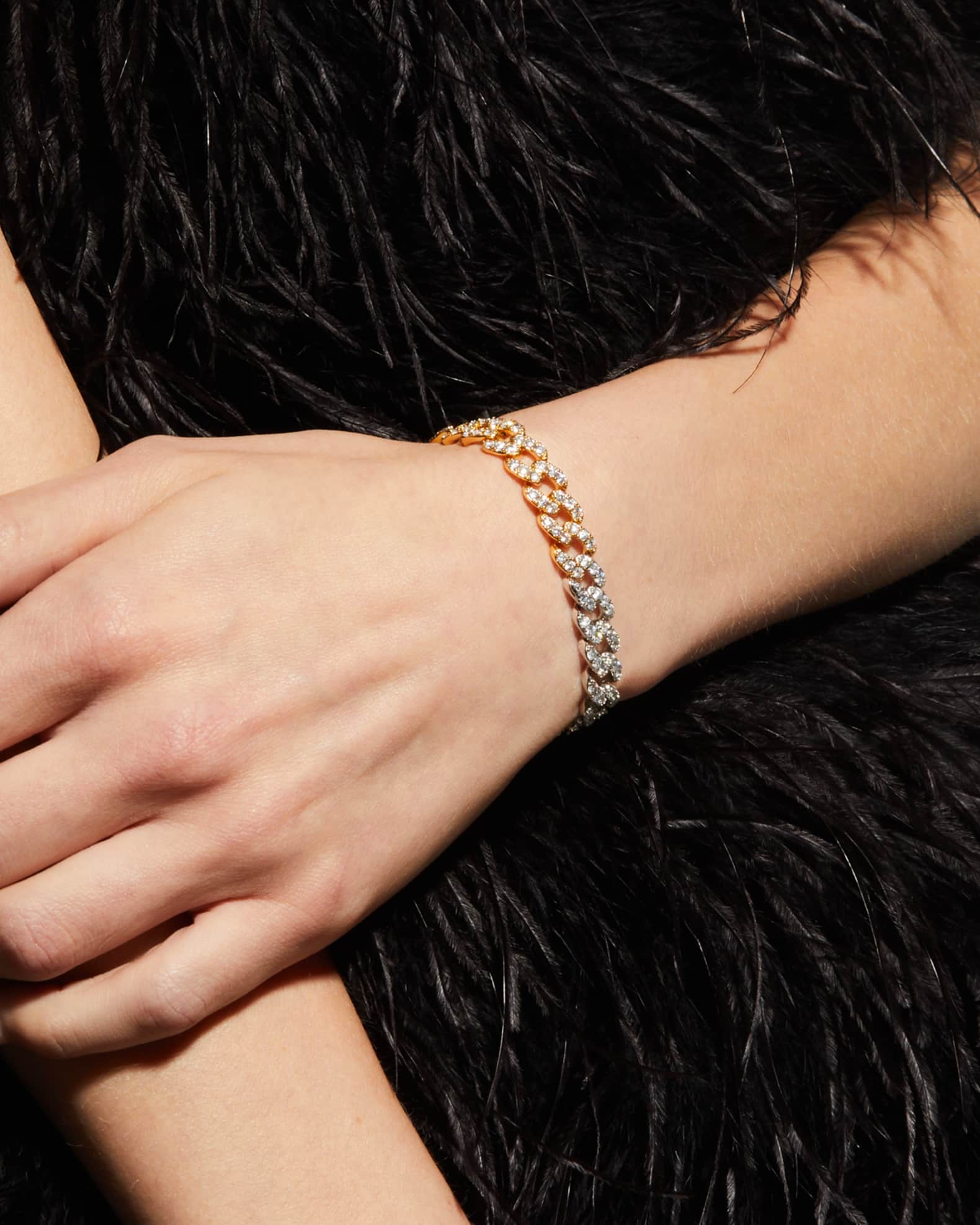 FALLON Swag Cubic Zirconia Pave Bracelet | Neiman Marcus