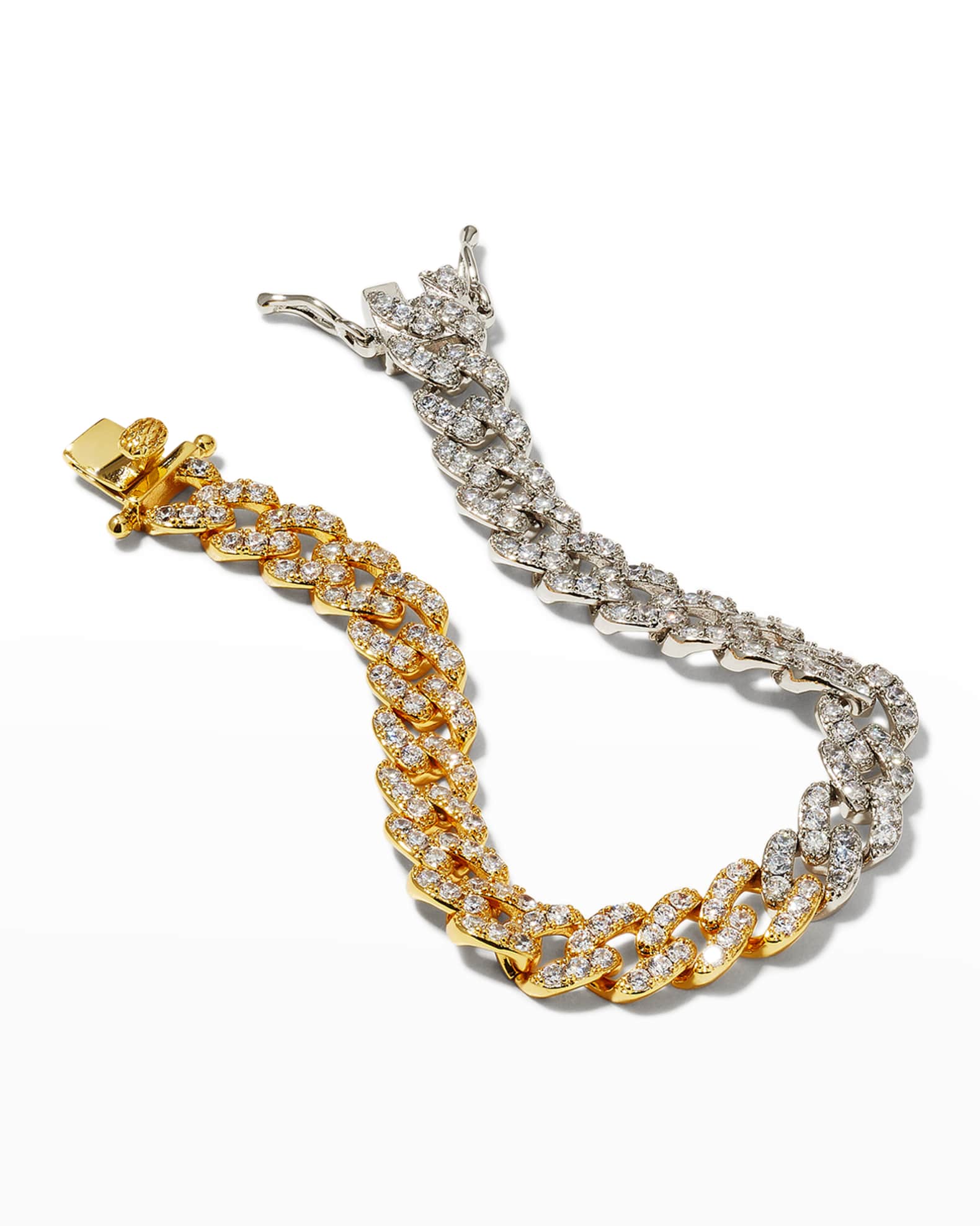 FALLON Swag Cubic Zirconia Pave Bracelet | Neiman Marcus