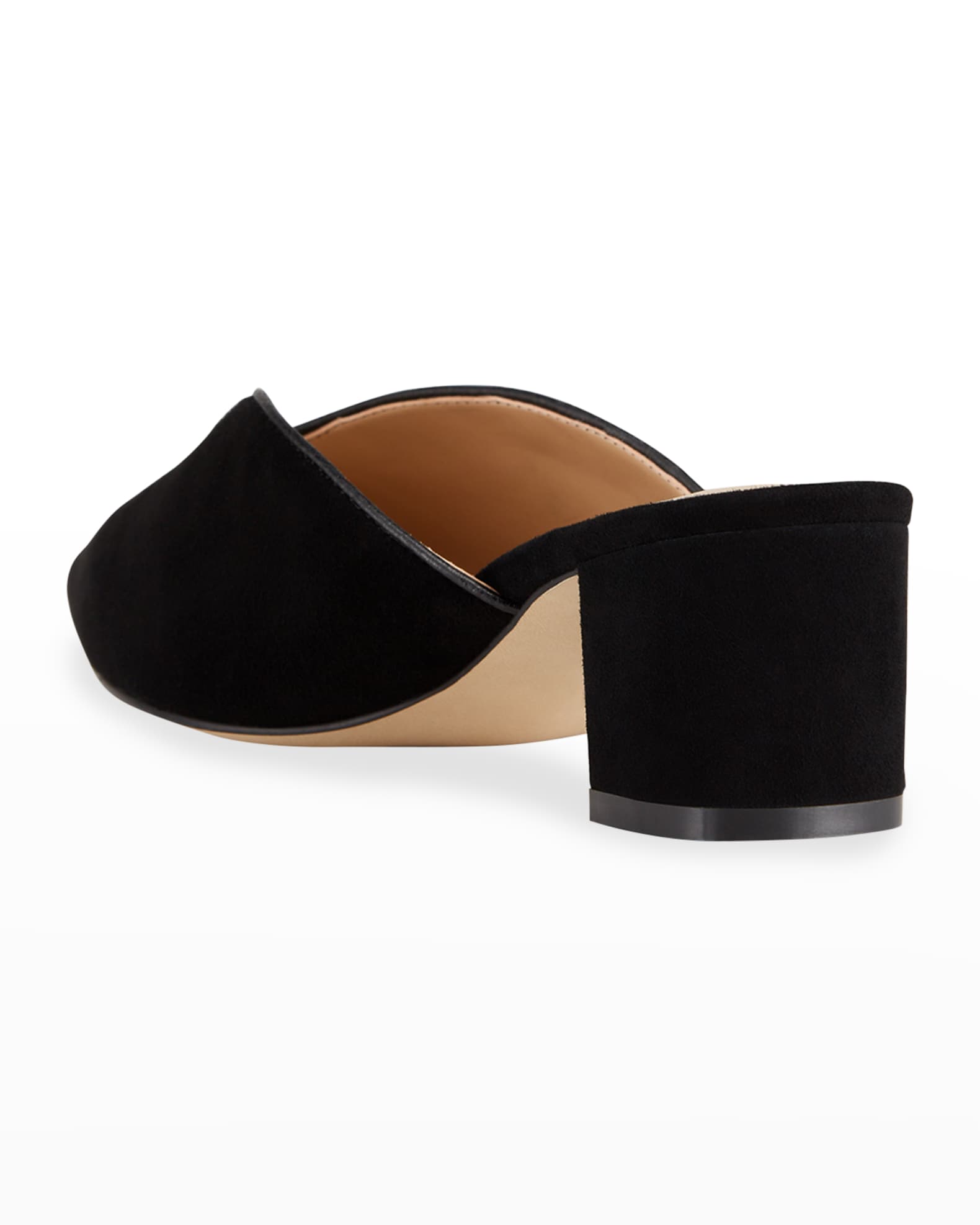 Allegra James Fiona Suede Slide Mules | Neiman Marcus