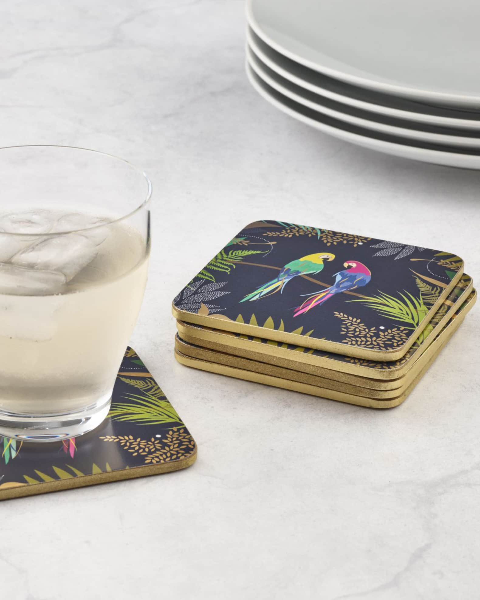 Sara Miller Sara Miller Parrot Coasters, Set of 6 | Neiman Marcus