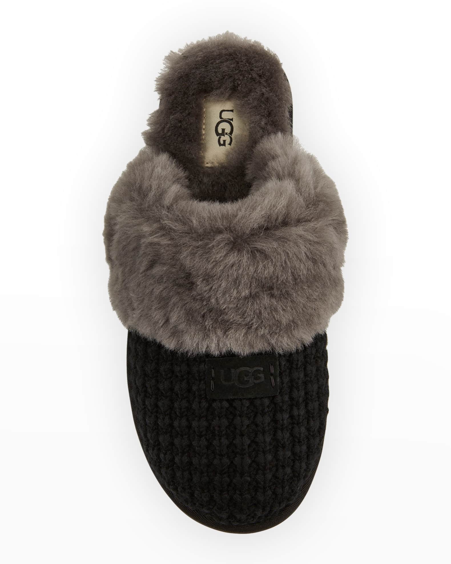 UGG Cozy Knit Shearling Slippers | Neiman Marcus