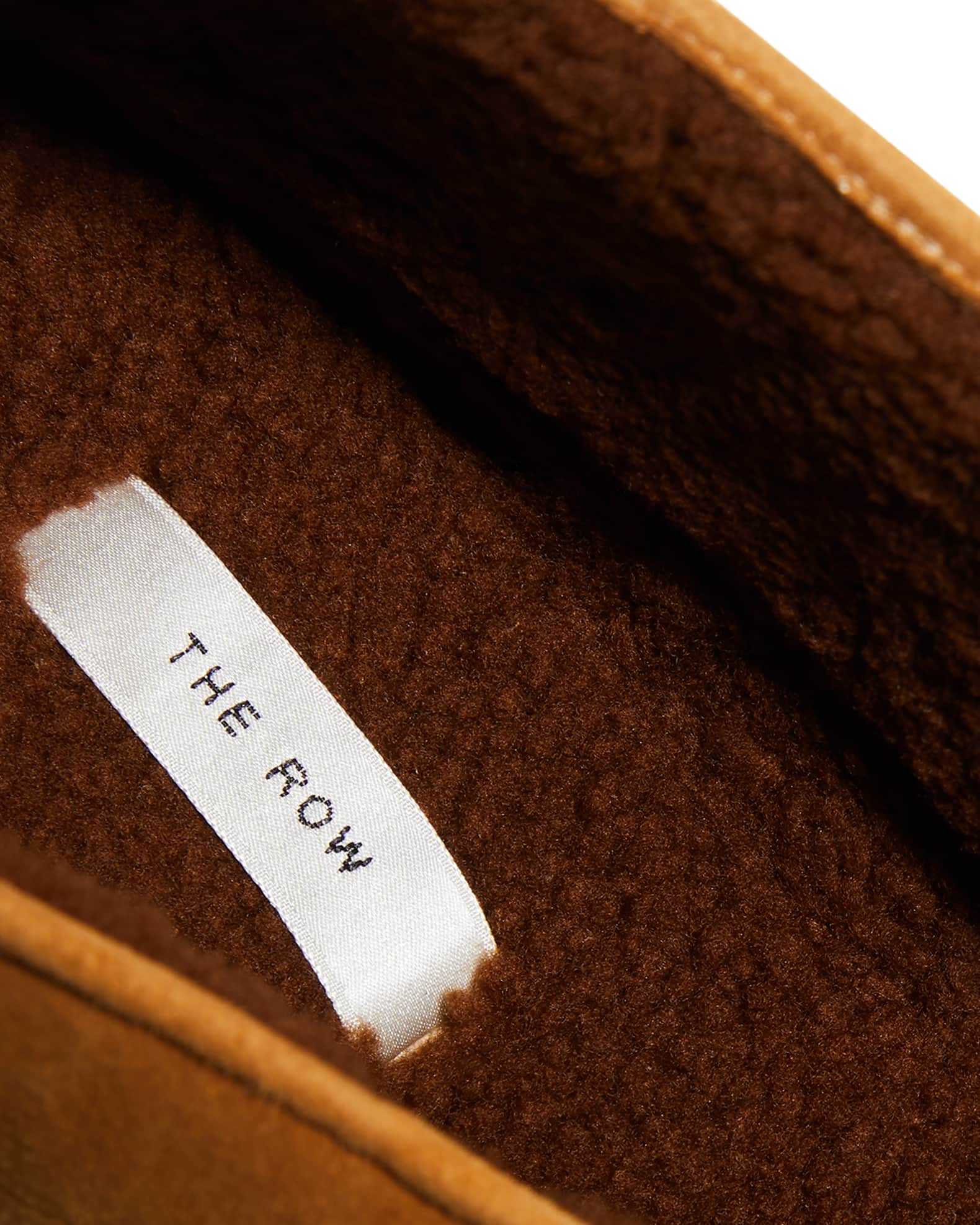 THE ROW Fairy Bicolor Suede Ballerina Loafers | Neiman Marcus