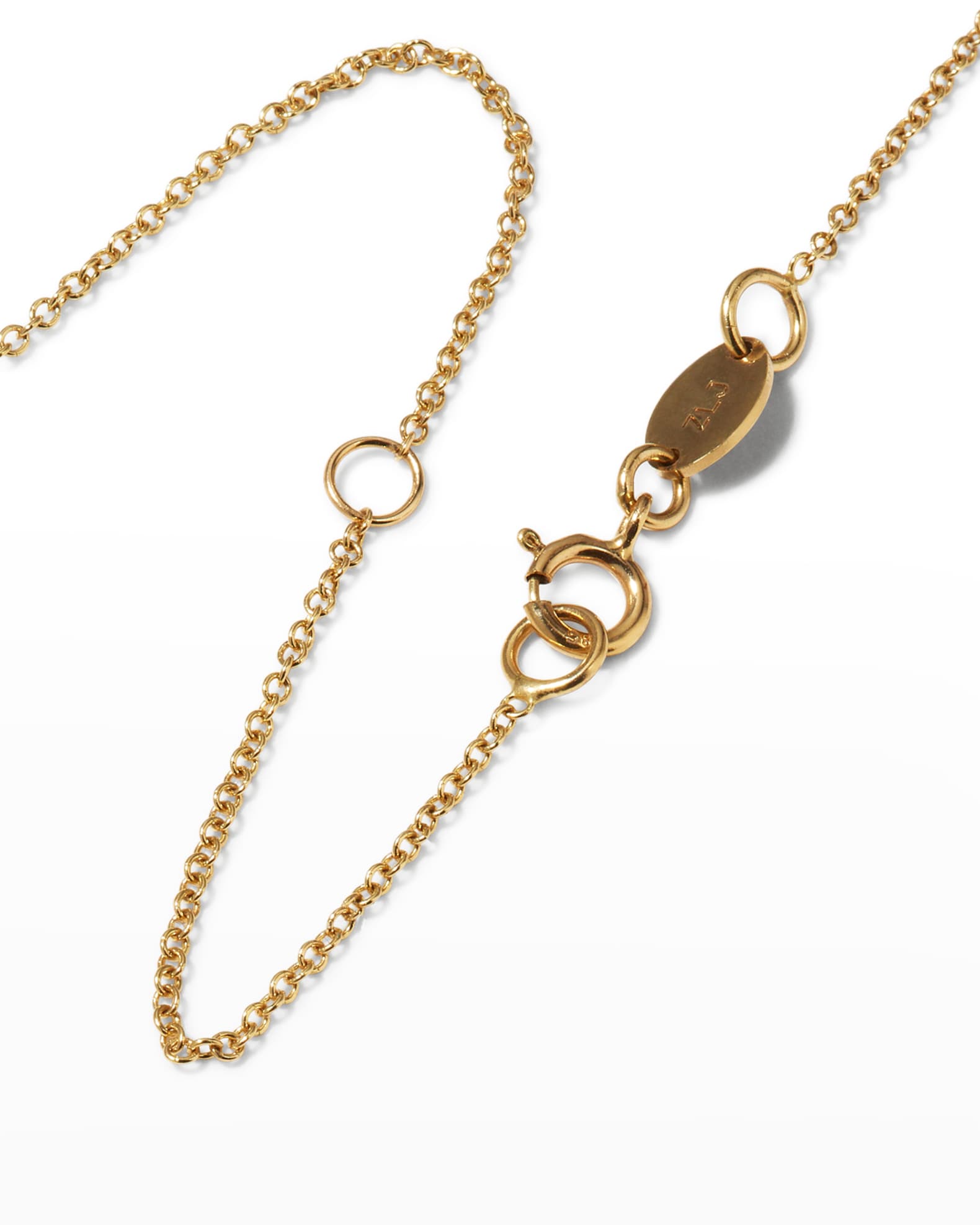 Zoe Lev Jewelry Diamond Asymmetrical Initial Necklace | Neiman Marcus