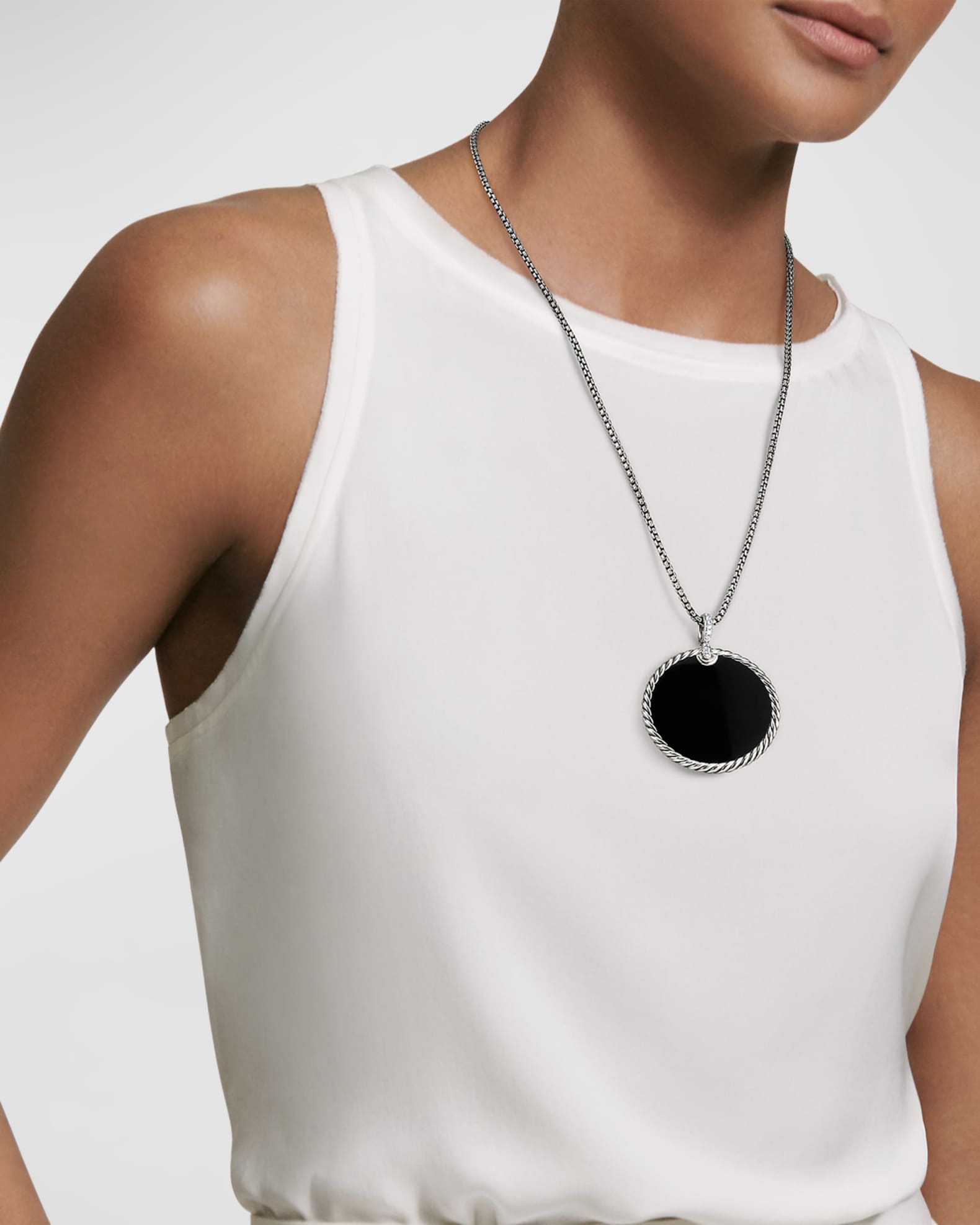 David Yurman DY Elements Reversible Pendant with Gemstones and Diamonds ...