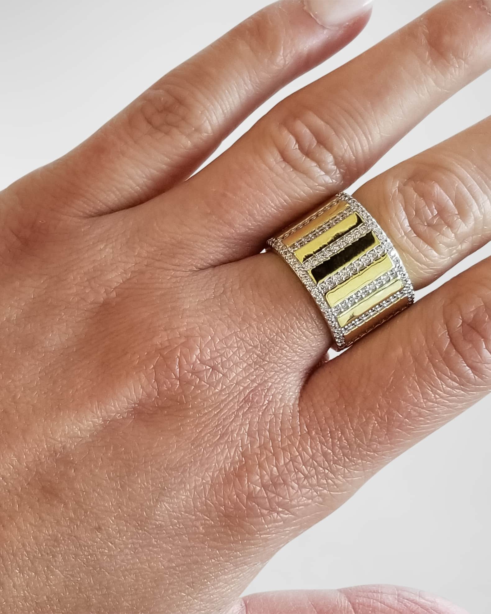 Freida Rothman Pave Cigar Band Ring | Neiman Marcus