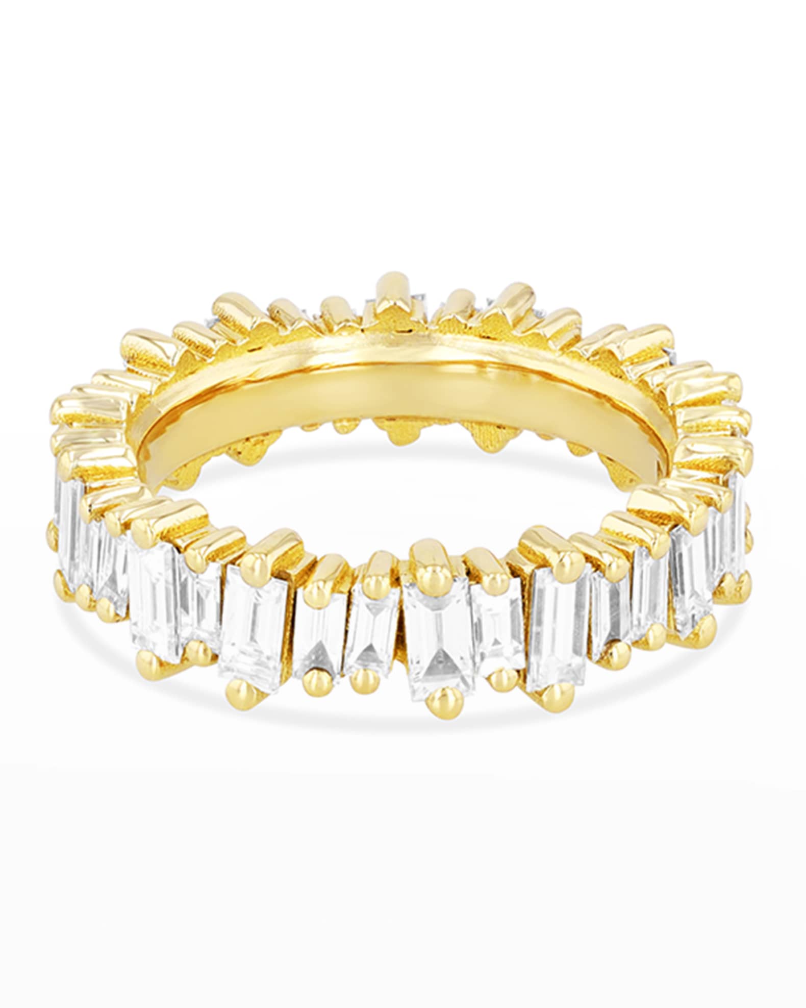 Suzanne Kalan 18k Diamond New Classic Eternity Band Ring Size 4-8 ...