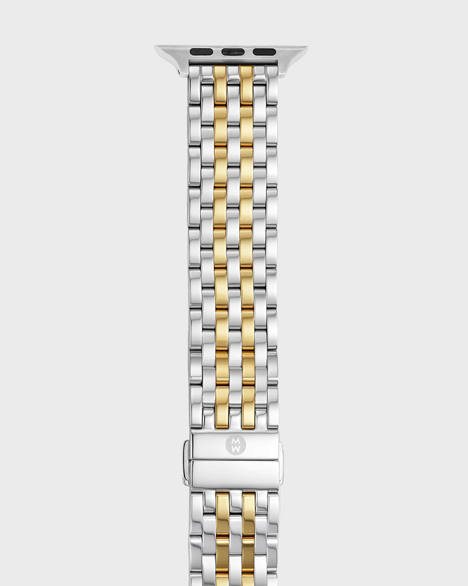 MICHELE 7-Link Stainless Steel Bracelet for Apple Watch, Gold/Silver ...