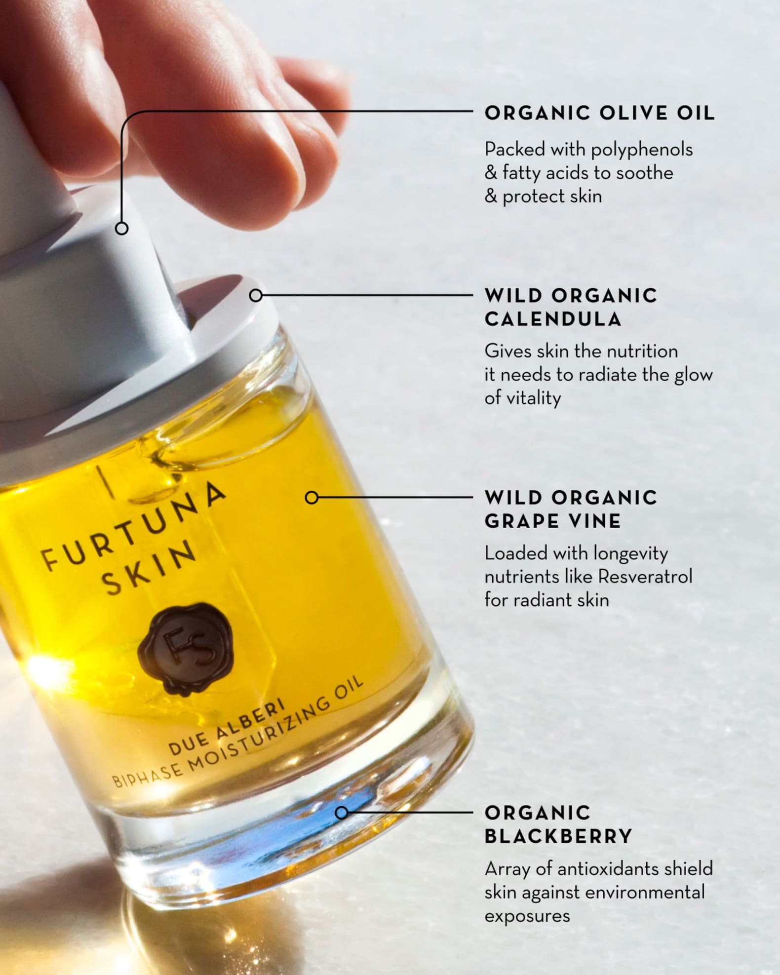 Furtuna Skin Due Alberi Biphase Moisturizing Oil, 1 oz. | Neiman Marcus