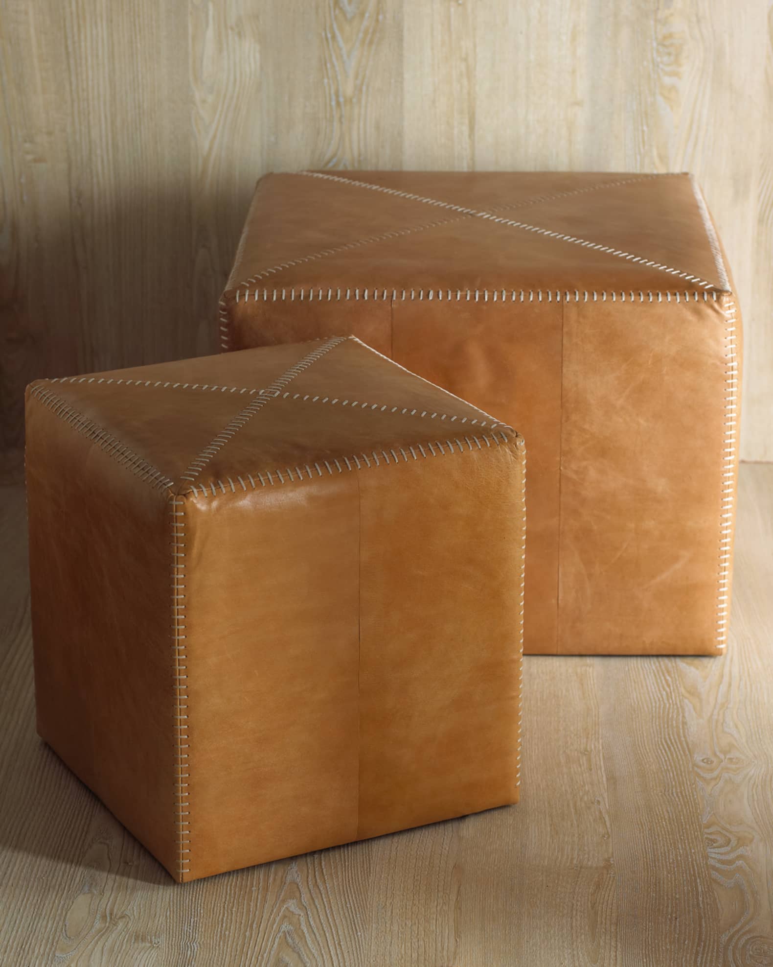 Leather Ottoman Collection | Neiman Marcus