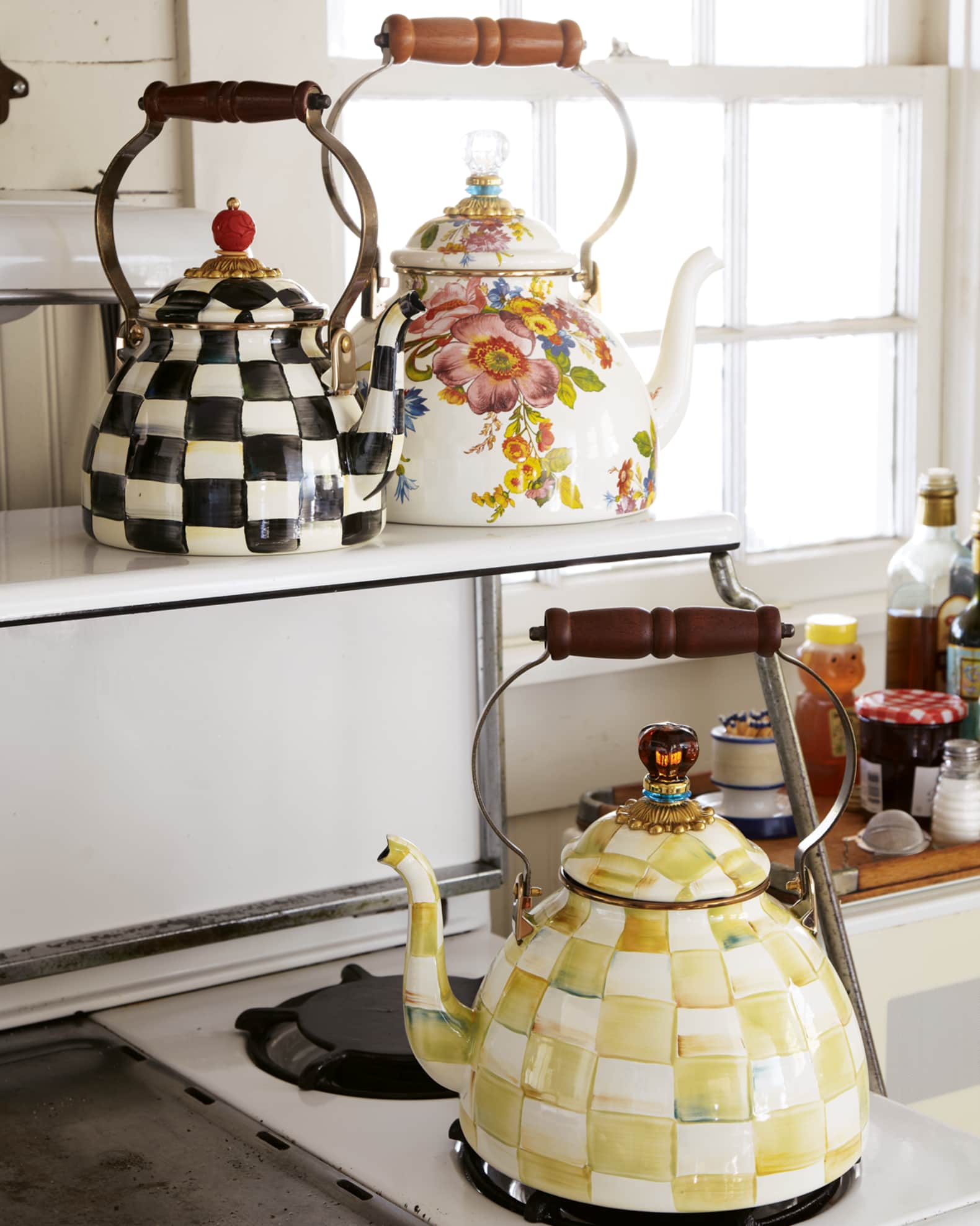 Flower Market Two Quart Tea Kettles | Neiman Marcus