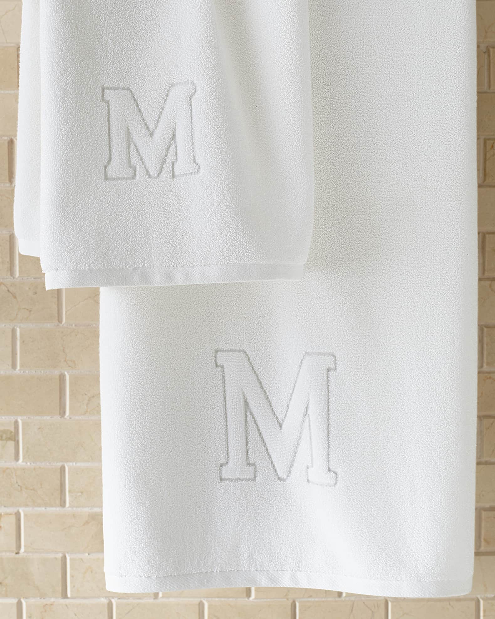 Auberge Monogrammed Bath Towel Collection | Neiman Marcus