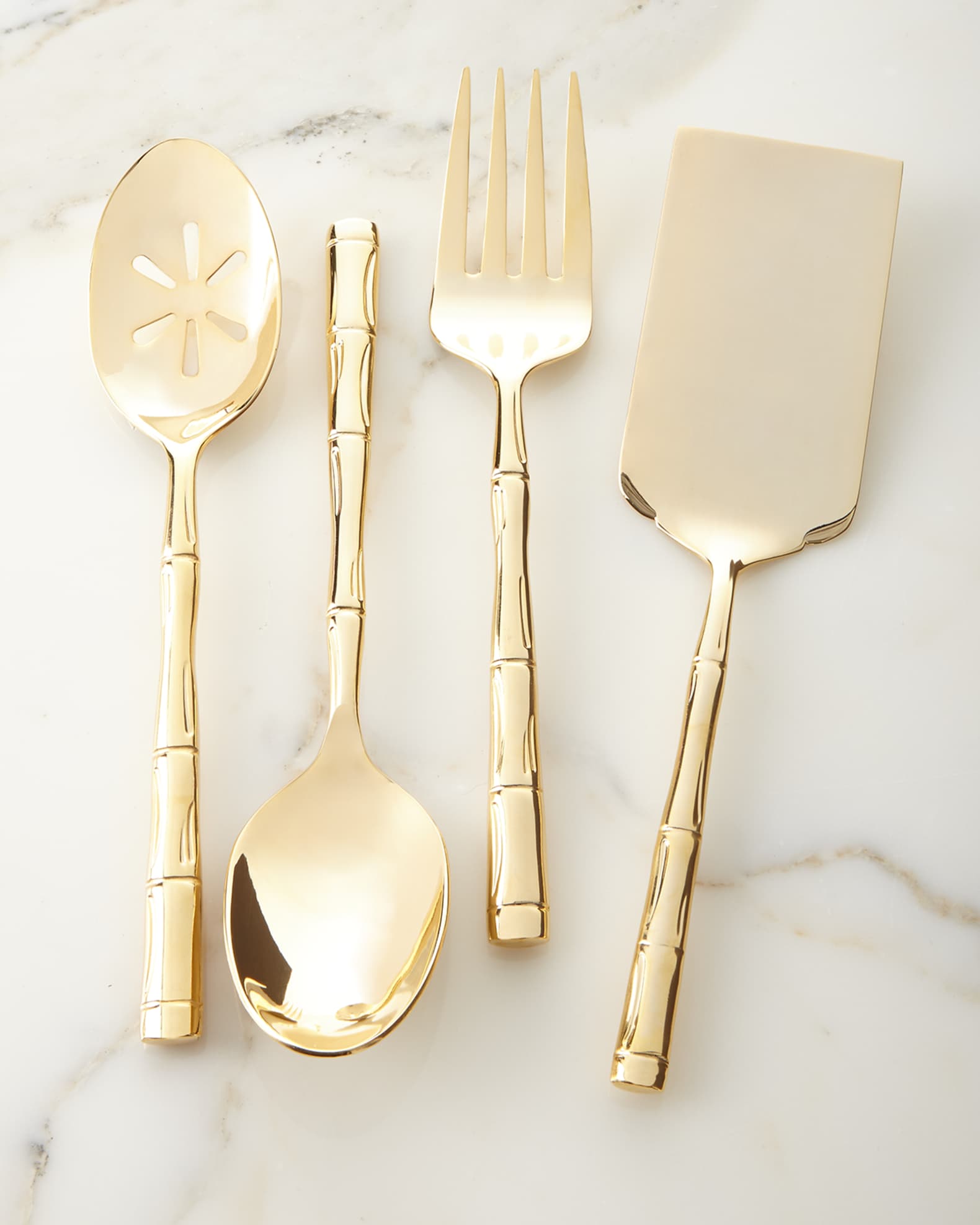 Gold Bamboo Flatware Collection | Neiman Marcus
