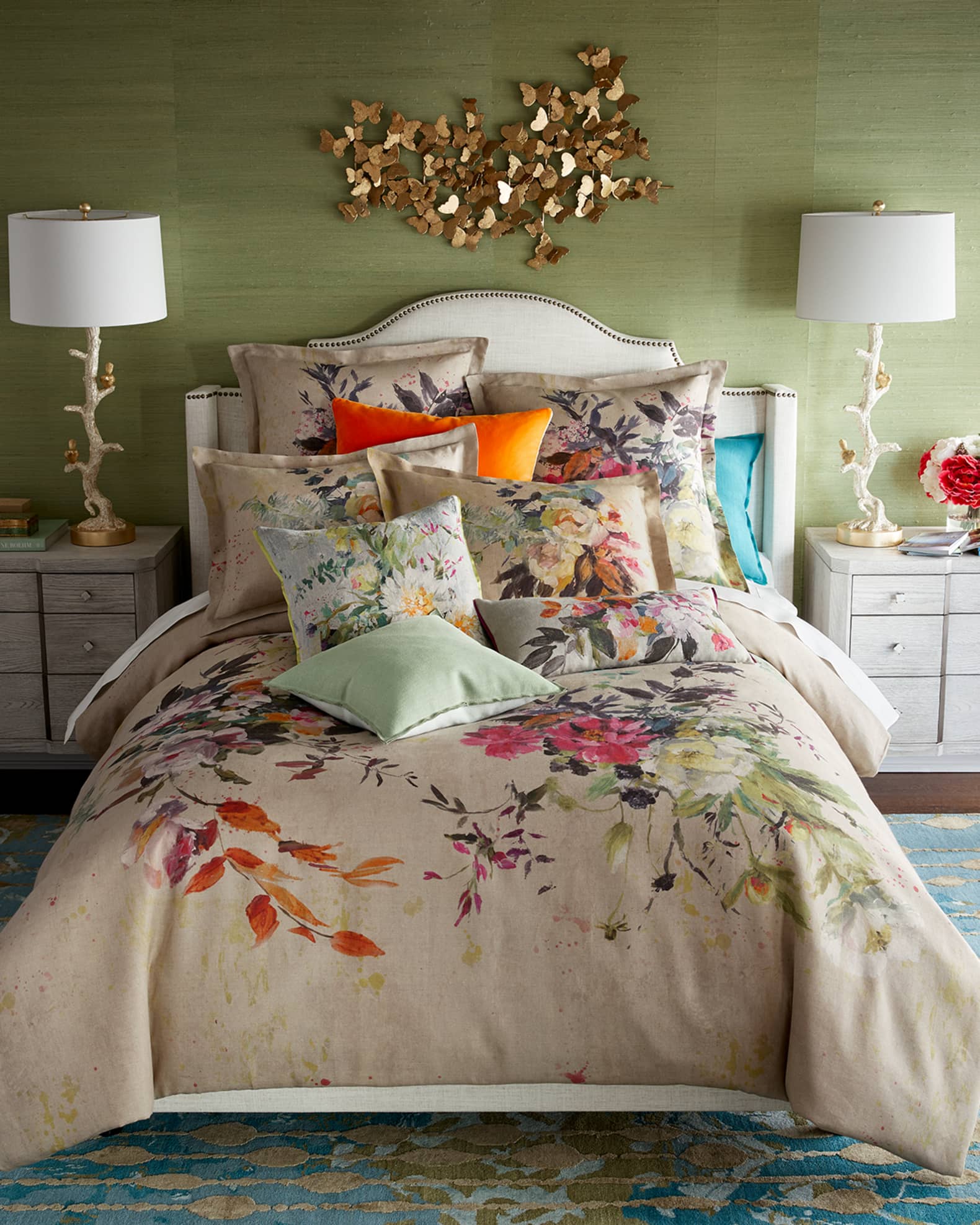 Aubriet Fuchsia Bedding Collection | Neiman Marcus