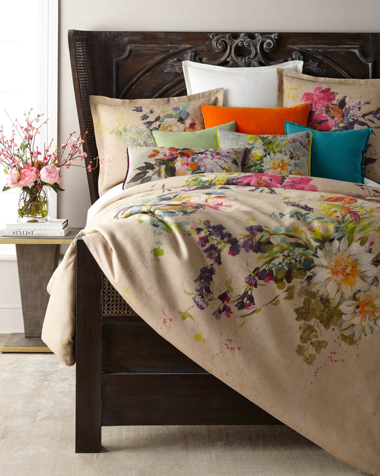 Aubriet Fuchsia Bedding Collection | Neiman Marcus