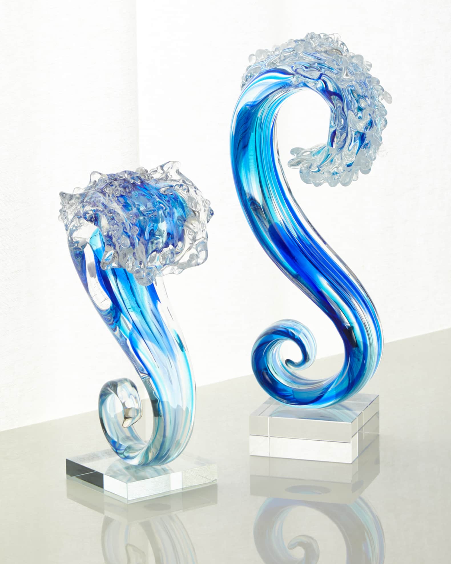 Wave Glass Sculptures | Neiman Marcus