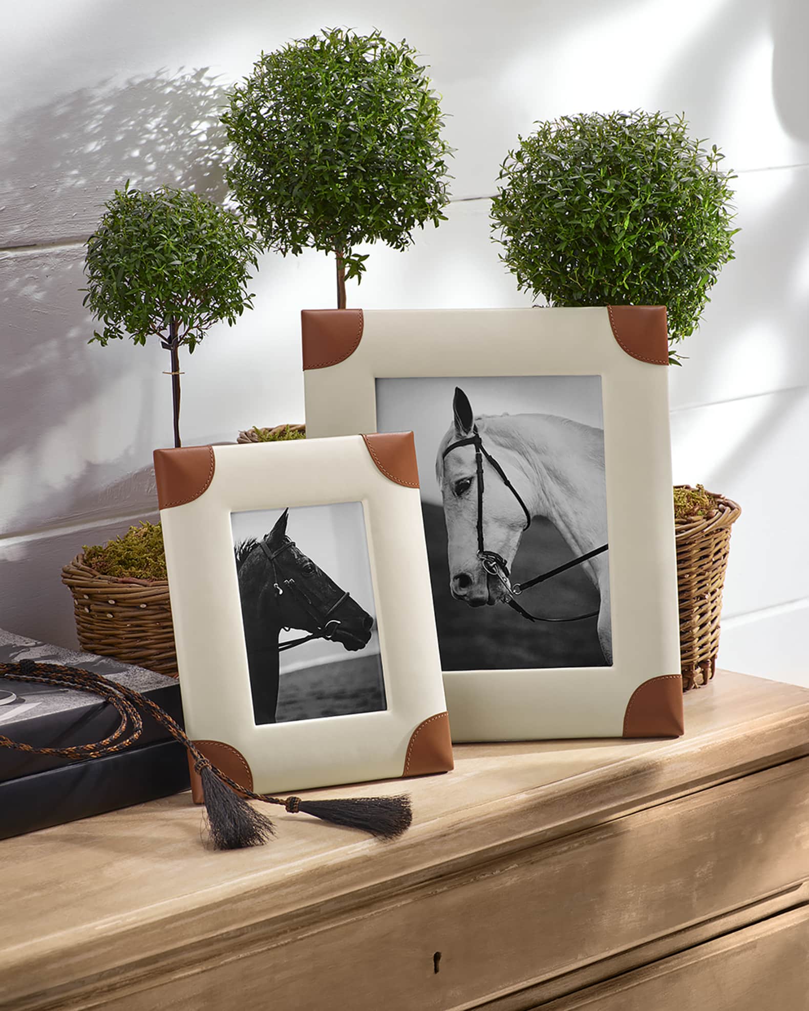 Ryan Leather Picture Frame Collection | Neiman Marcus