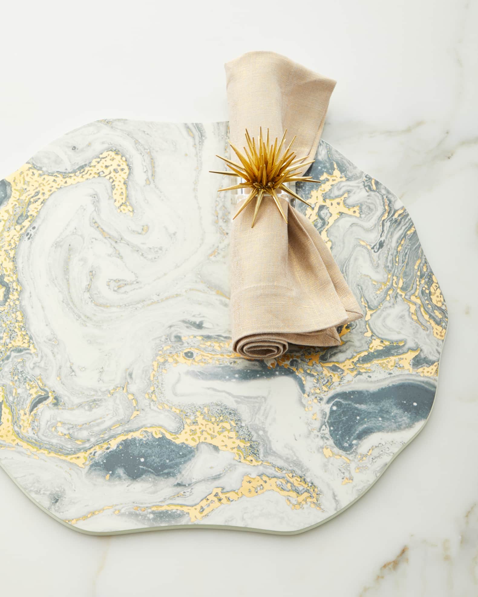 Metallic Linen Table Linens Collection | Neiman Marcus