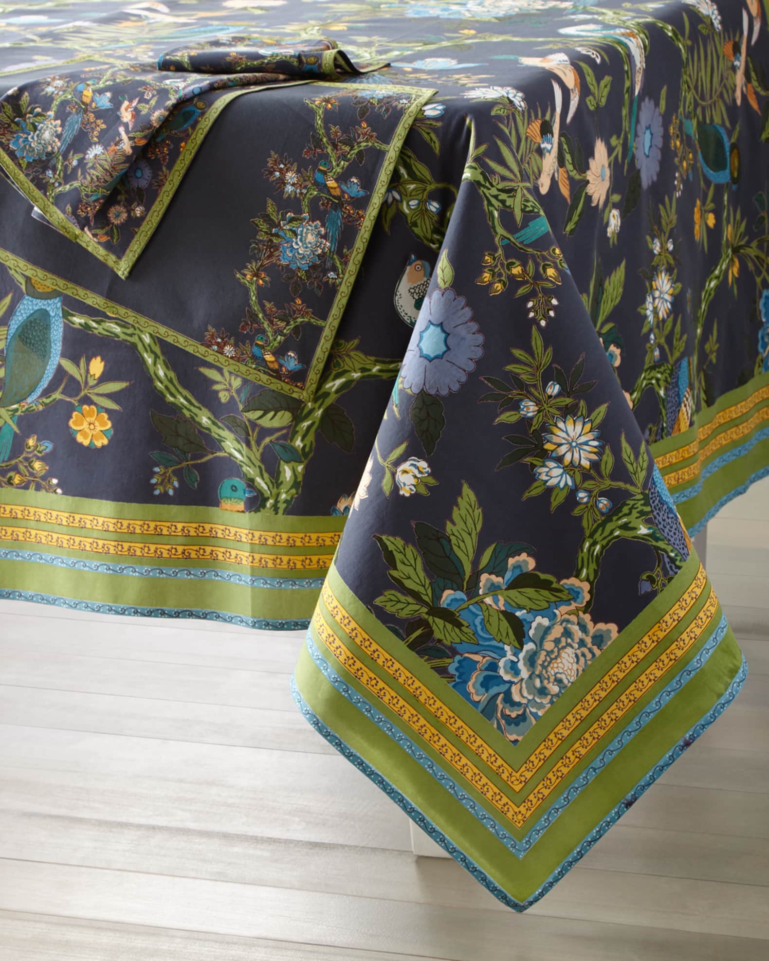 Bird Graphite Table Linens | Neiman Marcus